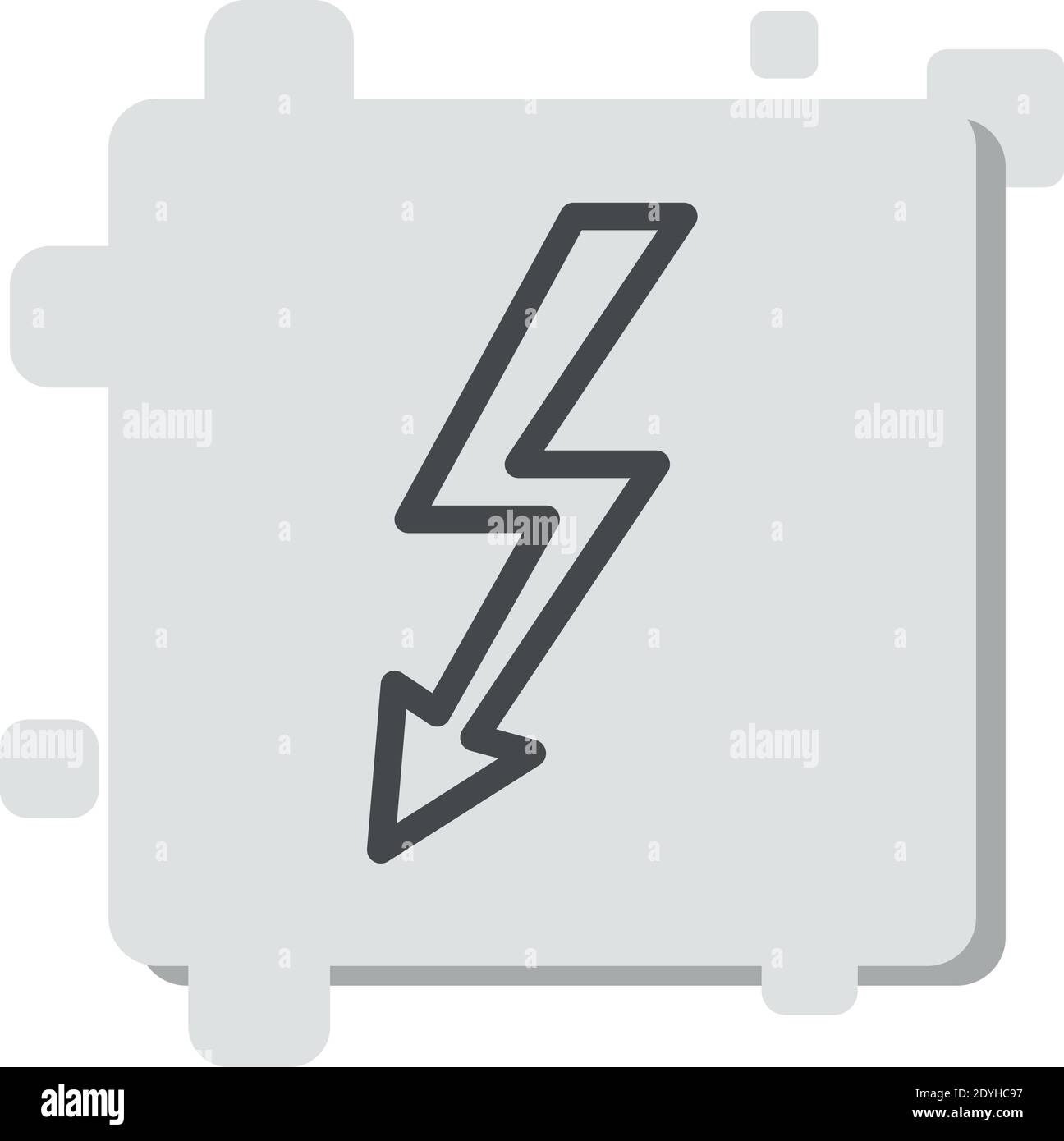 thunderbolt vector icon modern simple vector illustration Stock Vector ...