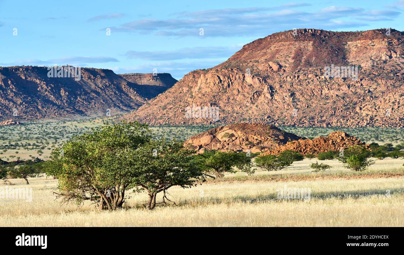 Namibian savannah mountains hi-res stock photography and images - Alamy