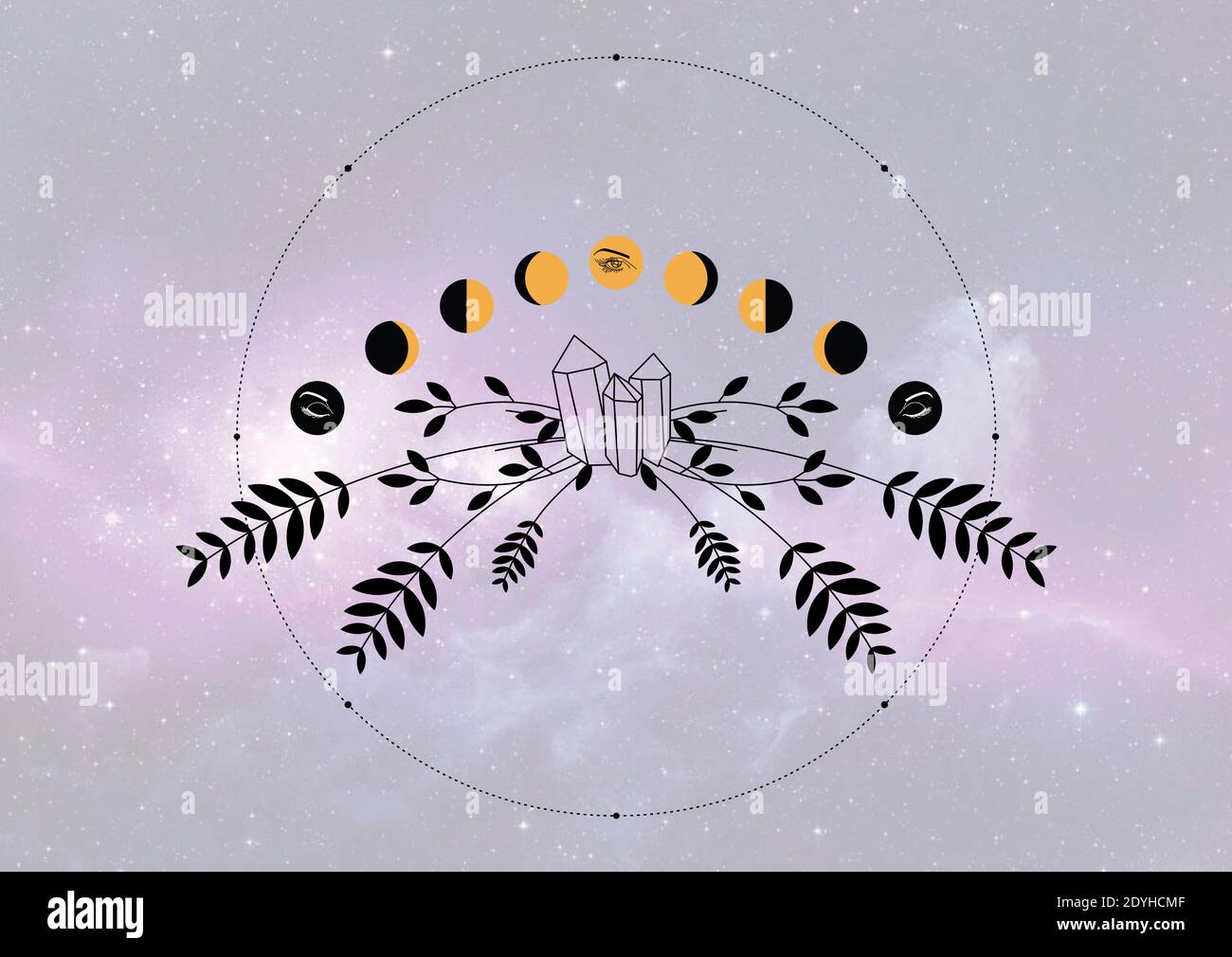 Boho illustration hi-res stock photography and images - Alamy