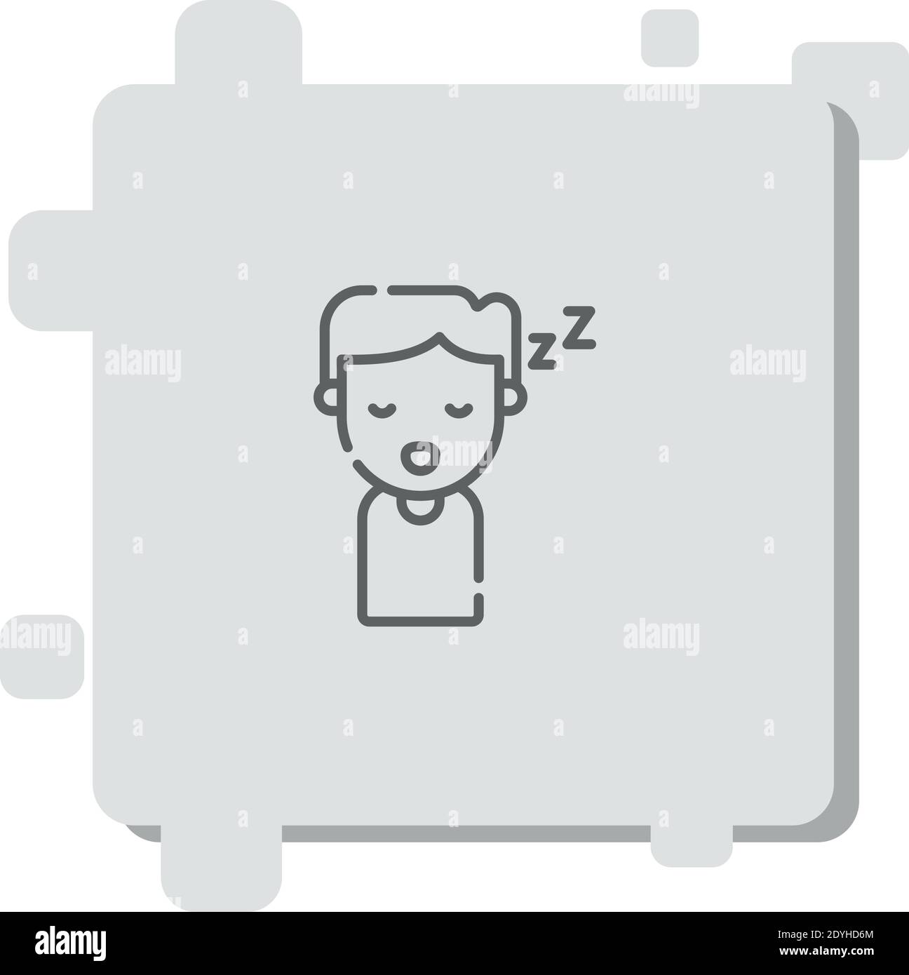 tired vector icon modern simple vector illustration Stock Vector Image ...
