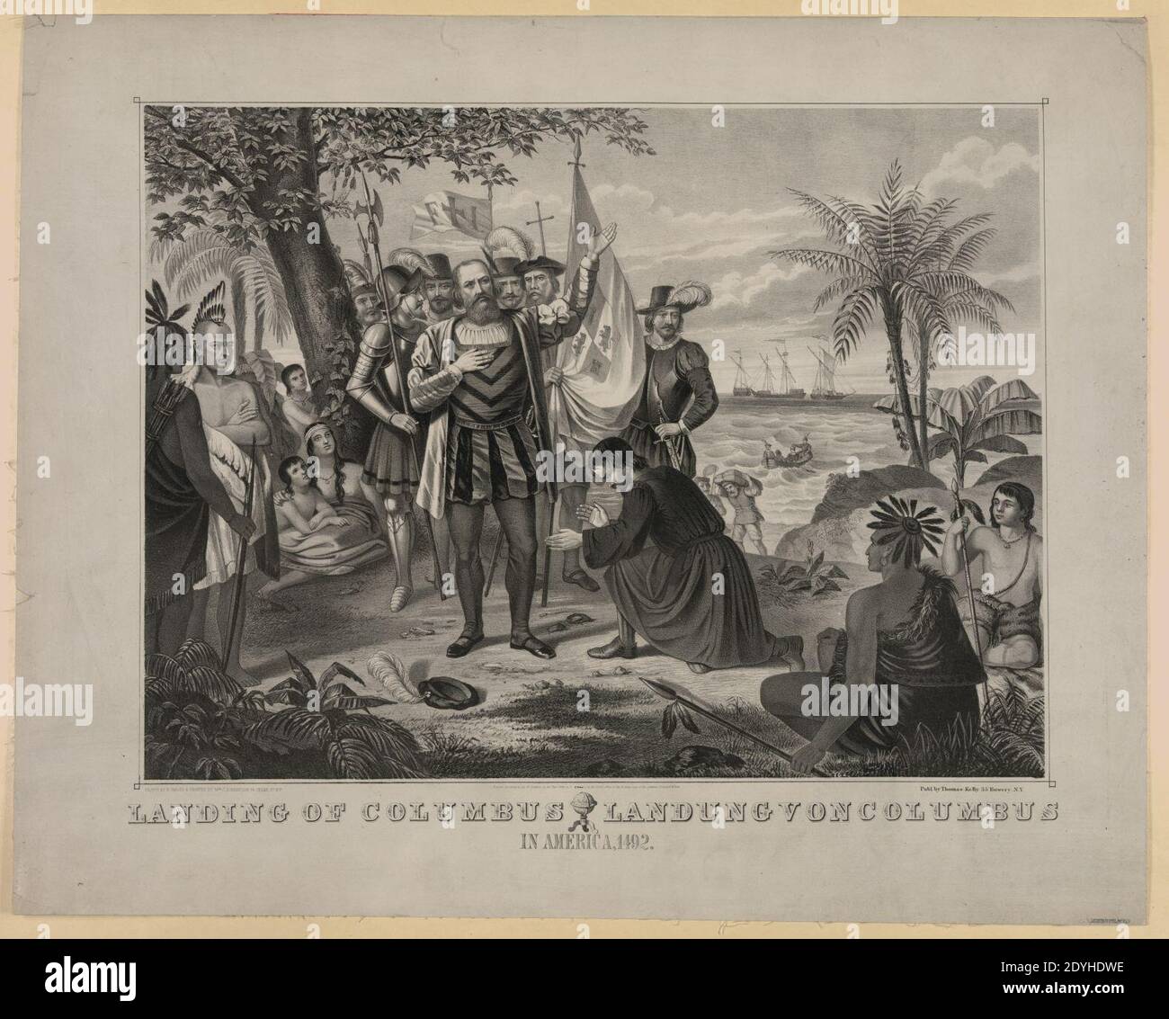 Landing of Columbus... in America, 1492 Stock Photo - Alamy Landing of Columbus... in America, 1492 Stock Photo - Alamy
