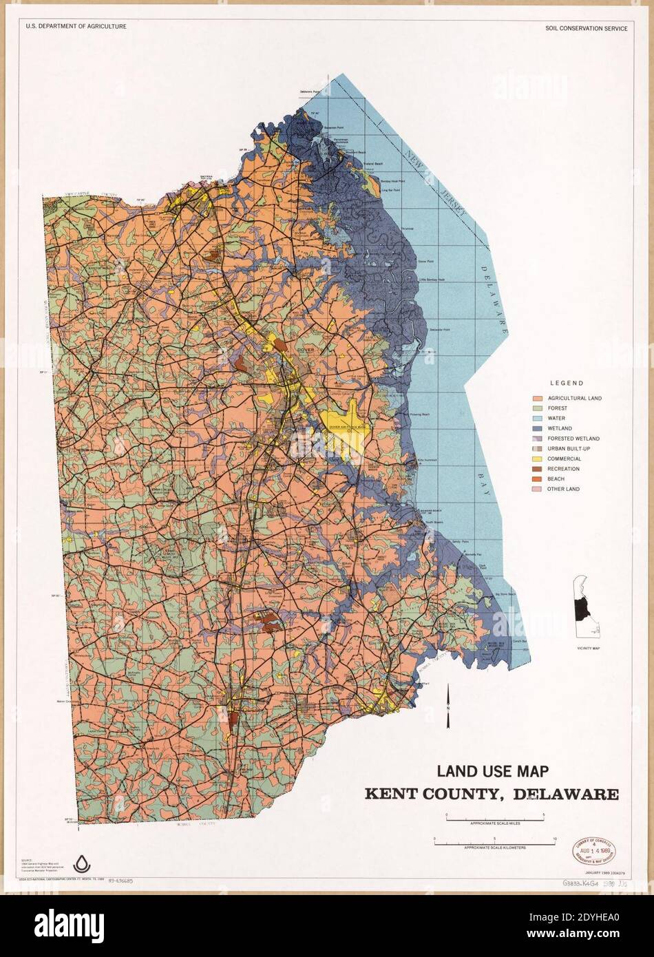 Map of the delaware hi-res stock photography and images - Alamy
