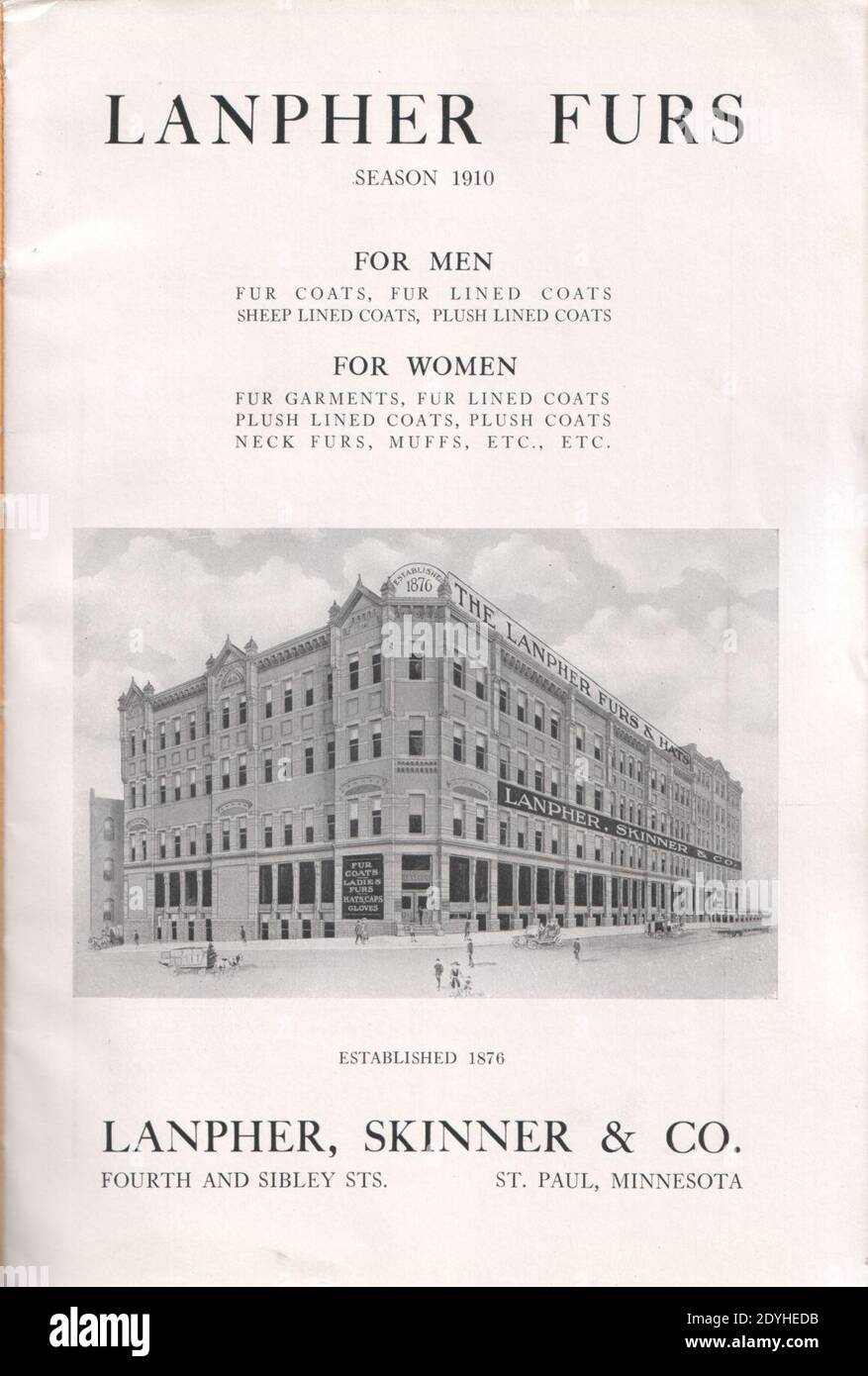 Lanpher Furs - Season of 1910 - Lanpher, Skinner & Co Saint Paul 01 ...