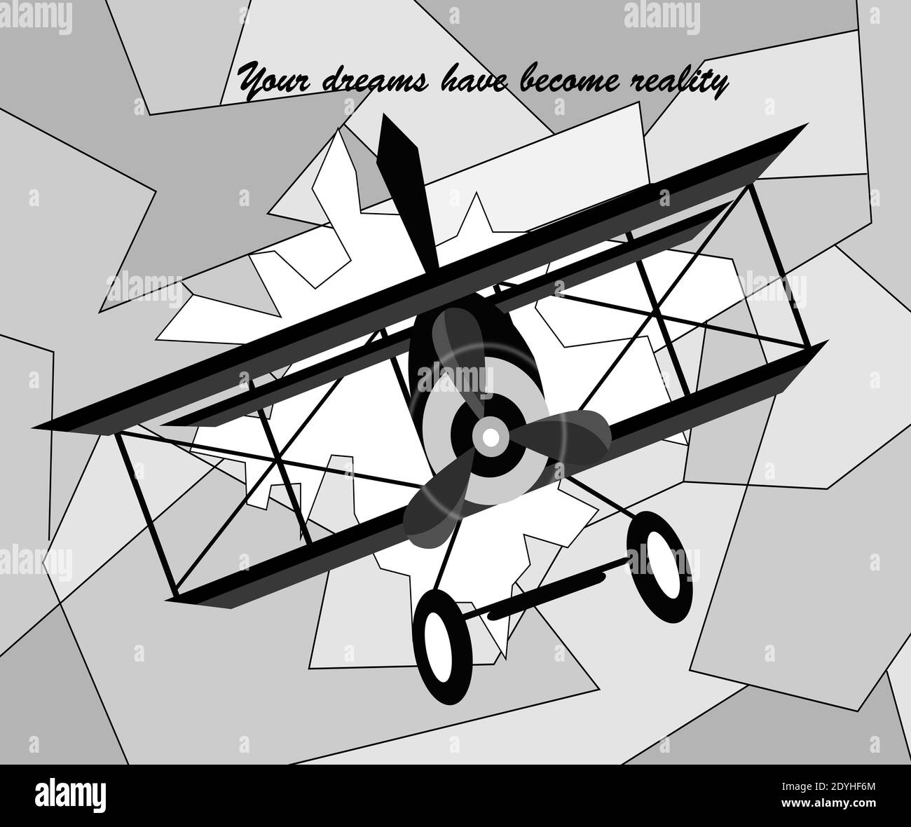 illustration of a plane breaking into a window to fulfill childhood ...