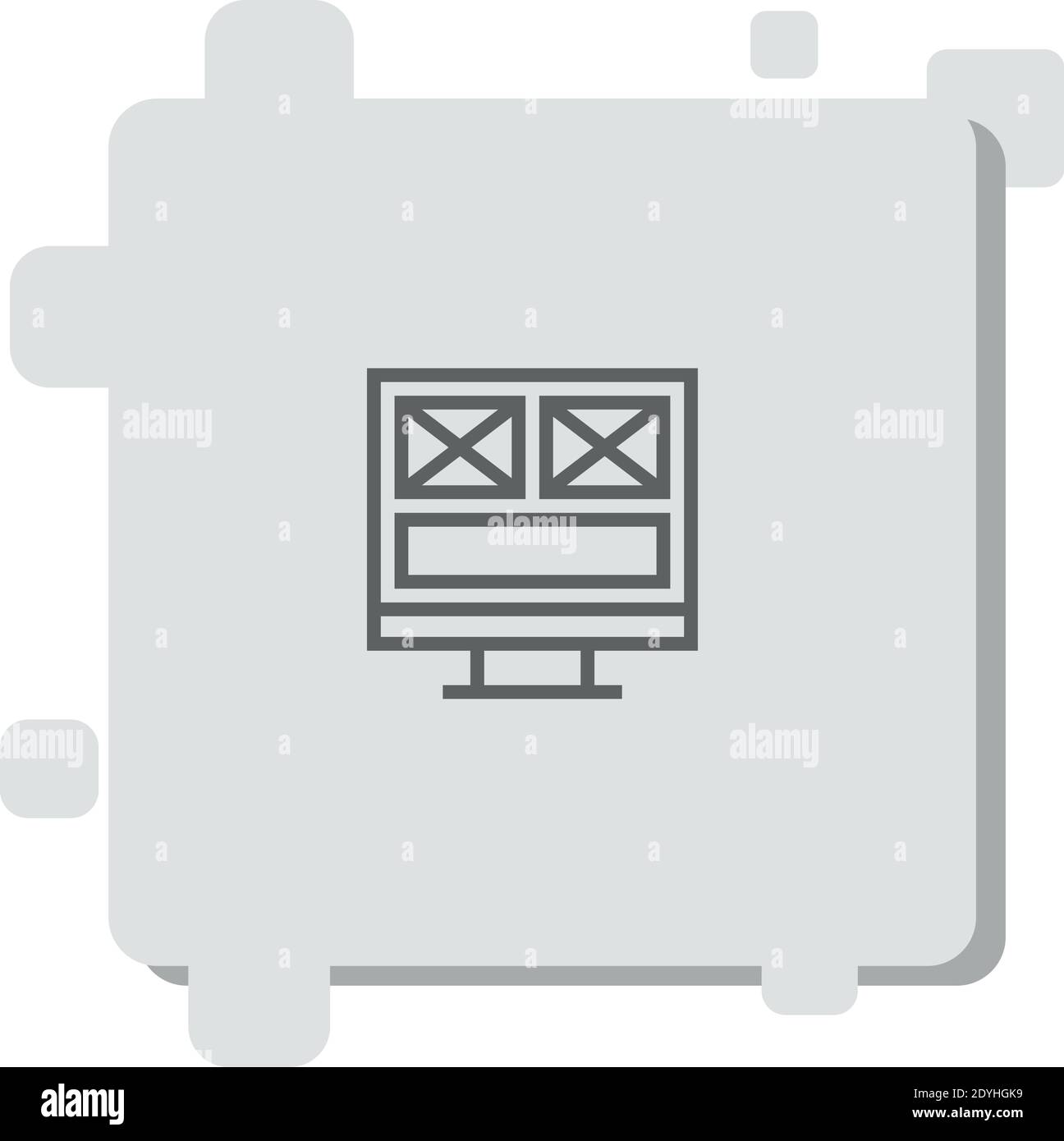 layout vector icon modern simple vector illustration Stock Vector Image ...