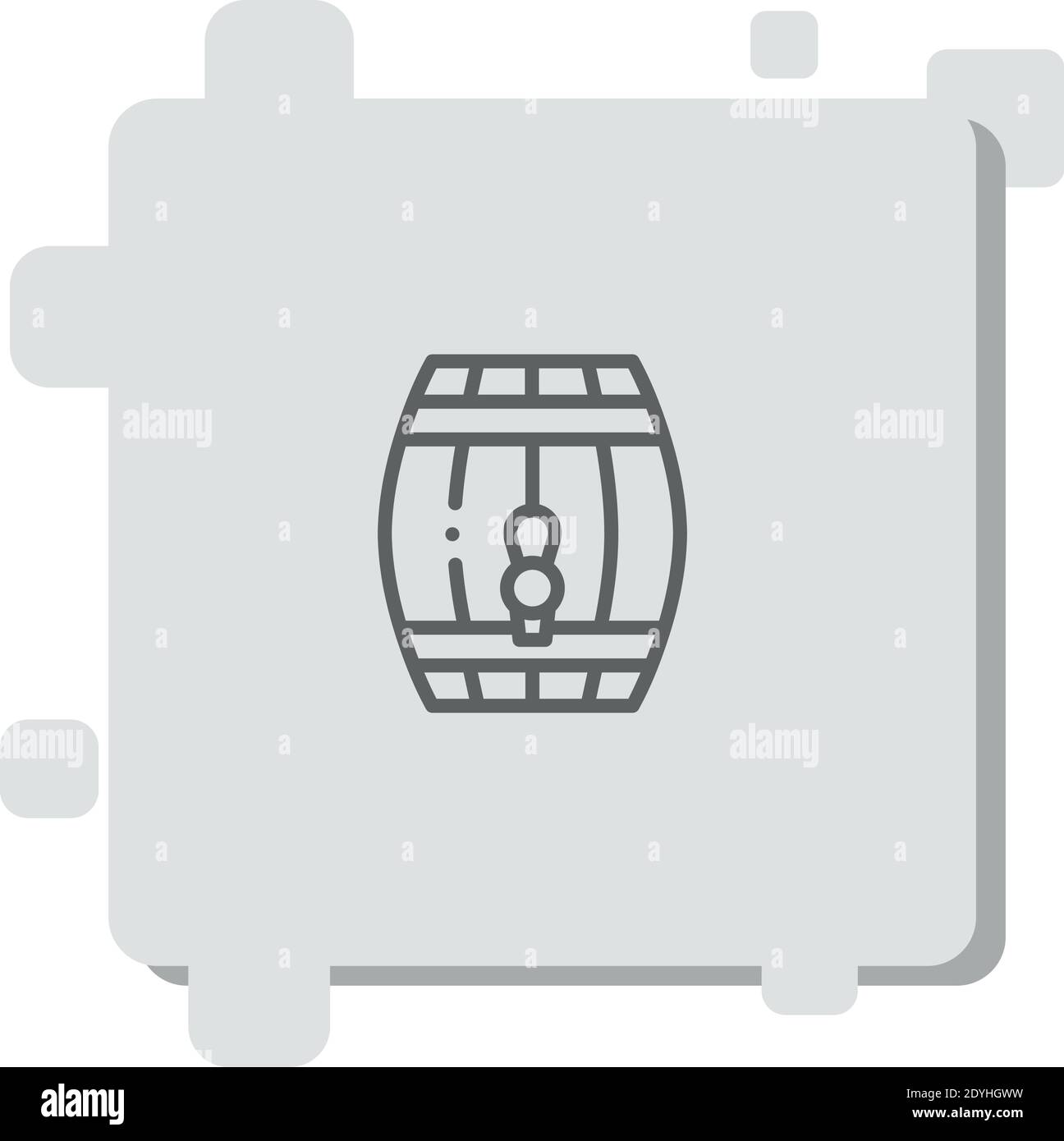 barrel vector icon modern simple vector illustration Stock Vector Image ...
