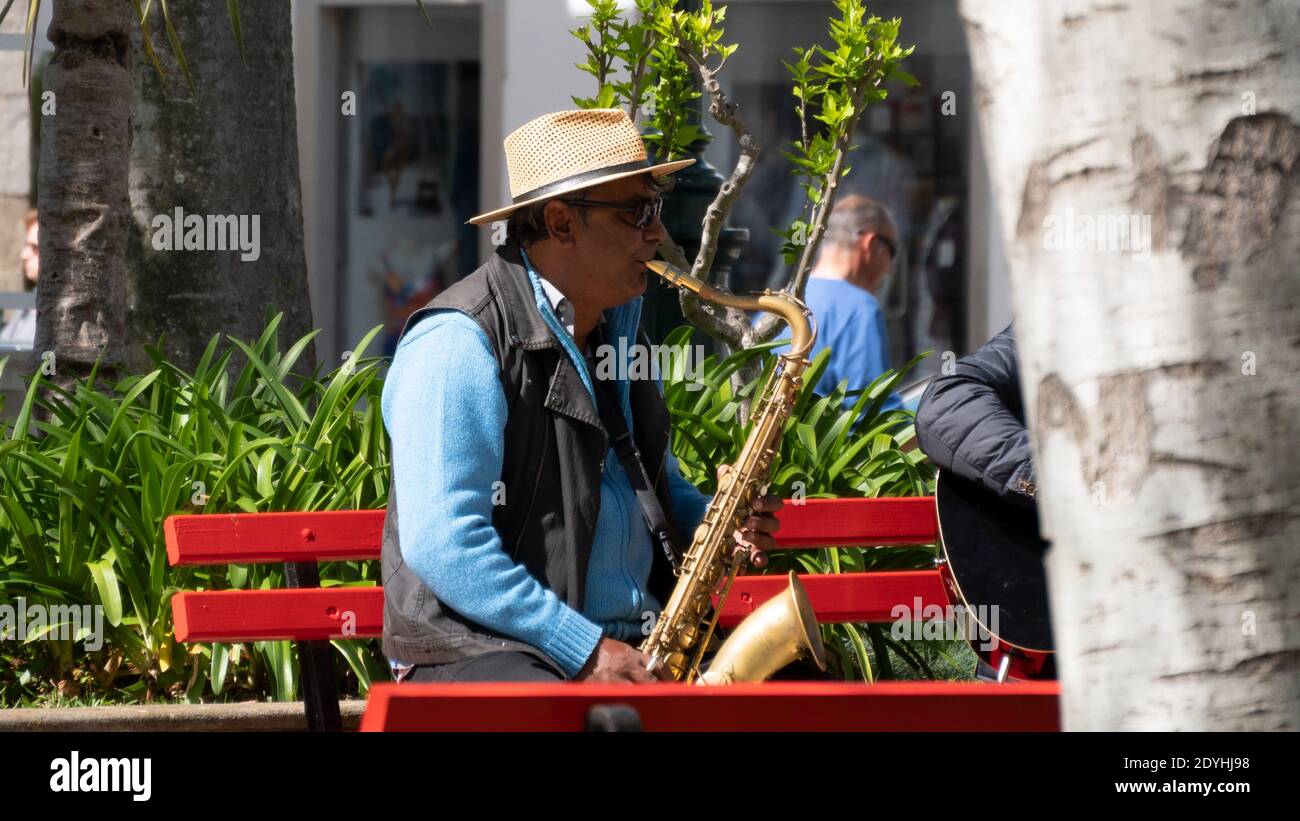 Hat Saxophone High Resolution Stock Photography and Images - Alamy