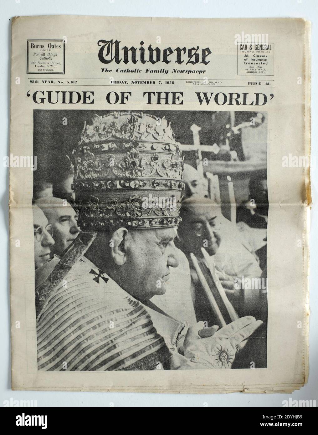 1958 newspaper hi-res stock photography and images - Alamy