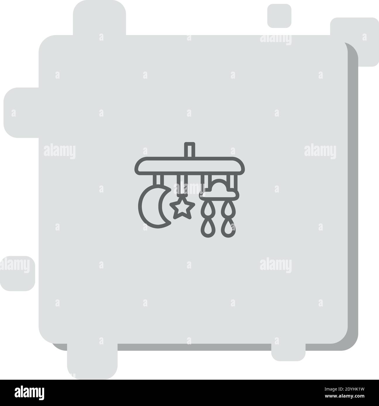 baby mobile vector icon modern simple vector illustration Stock Vector ...