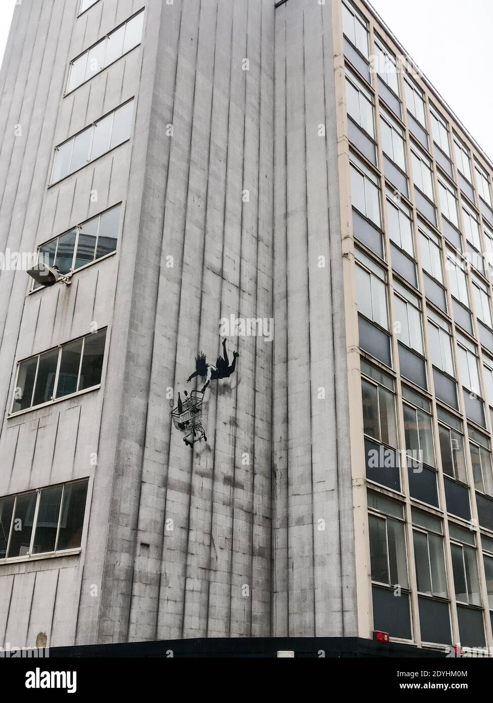 London, UK. 26 Jul, 2017. Late in the day the iconic Banksy Falling ...