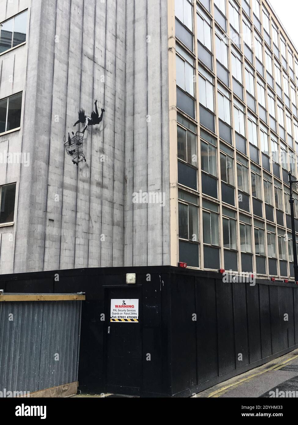 London, UK. 26 Jul, 2017. Late in the day the iconic Banksy Falling ...