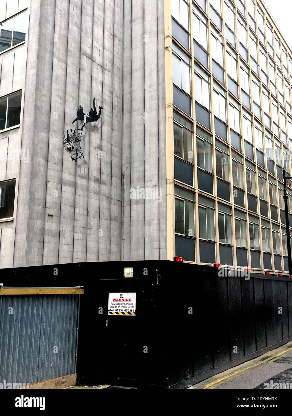 London, UK. 26 Jul, 2017. Late in the day the iconic Banksy Falling ...