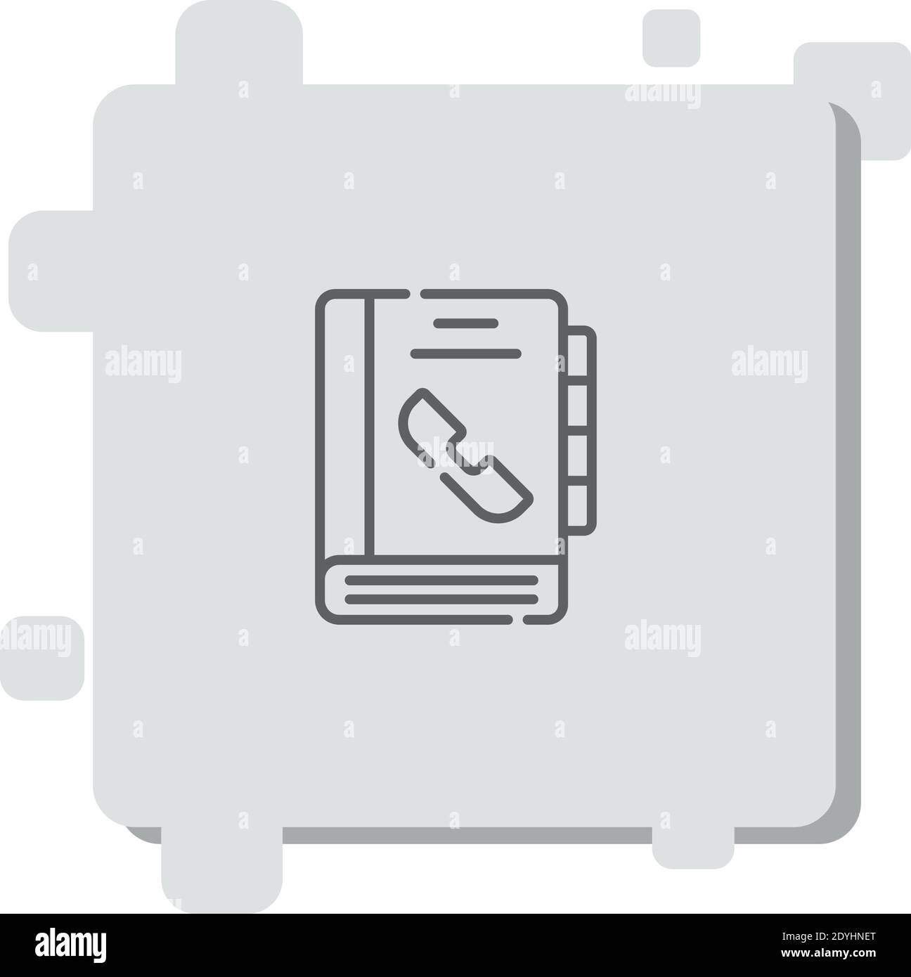 phone book vector icon modern simple vector illustration Stock Vector ...
