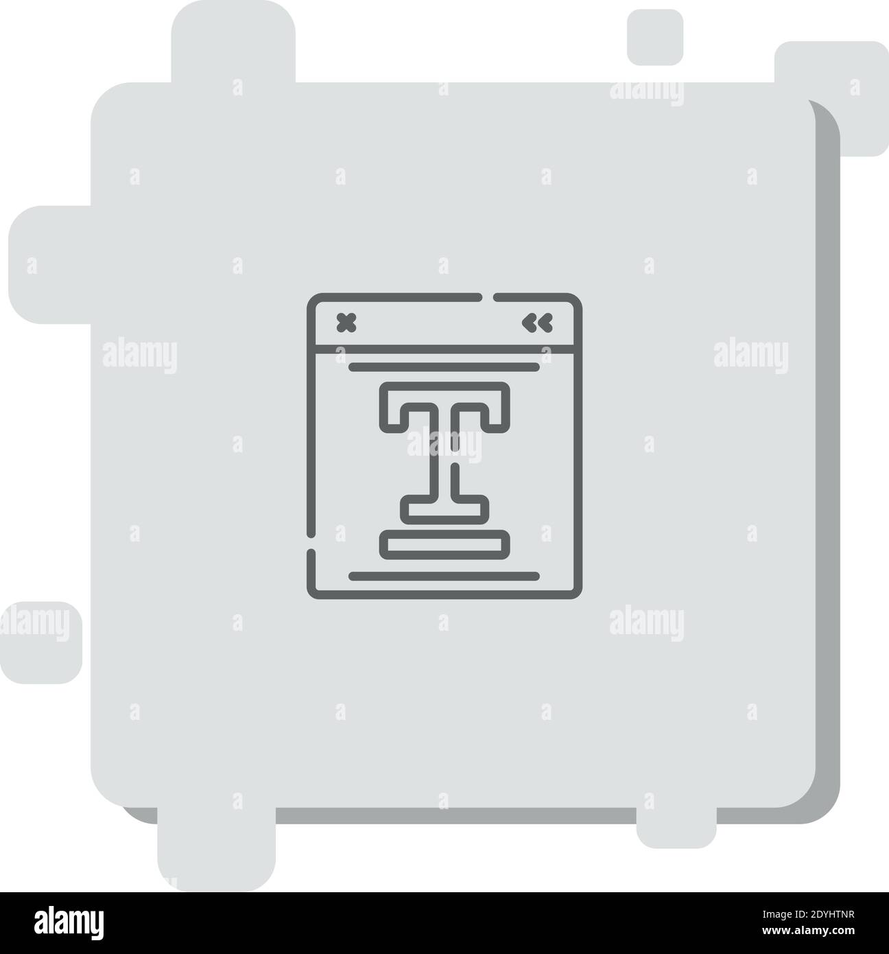 type vector icon modern simple vector illustration Stock Vector Image ...