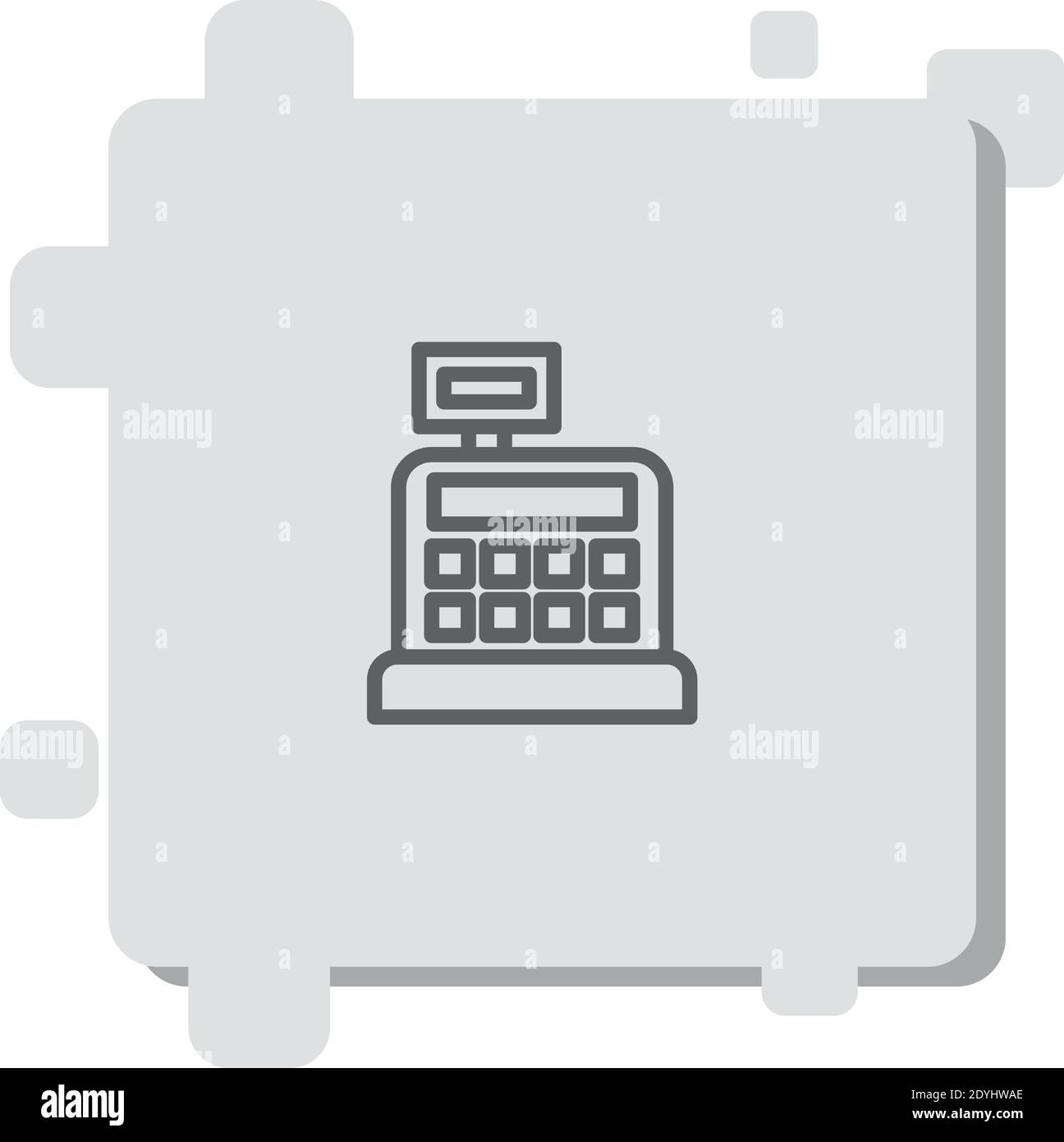 cash register vector icon modern simple vector illustration Stock ...
