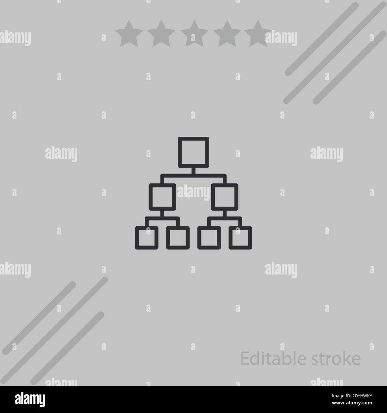 hierarchical structure vector icon modern simple vector illustration ...