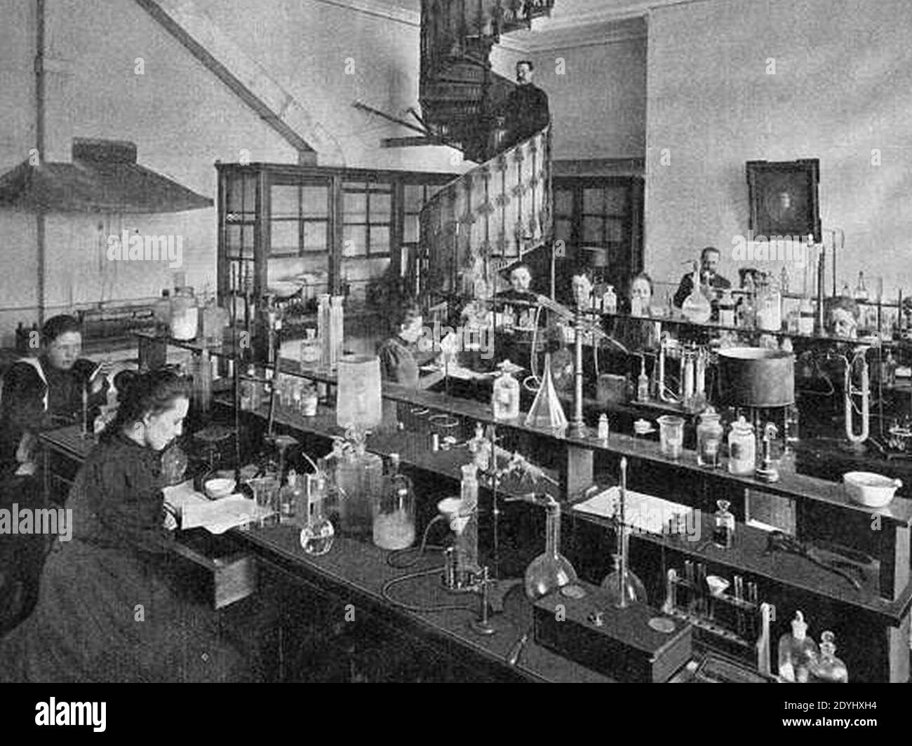 Laboratory scene Black and White Stock Photos & Images - Alamy
