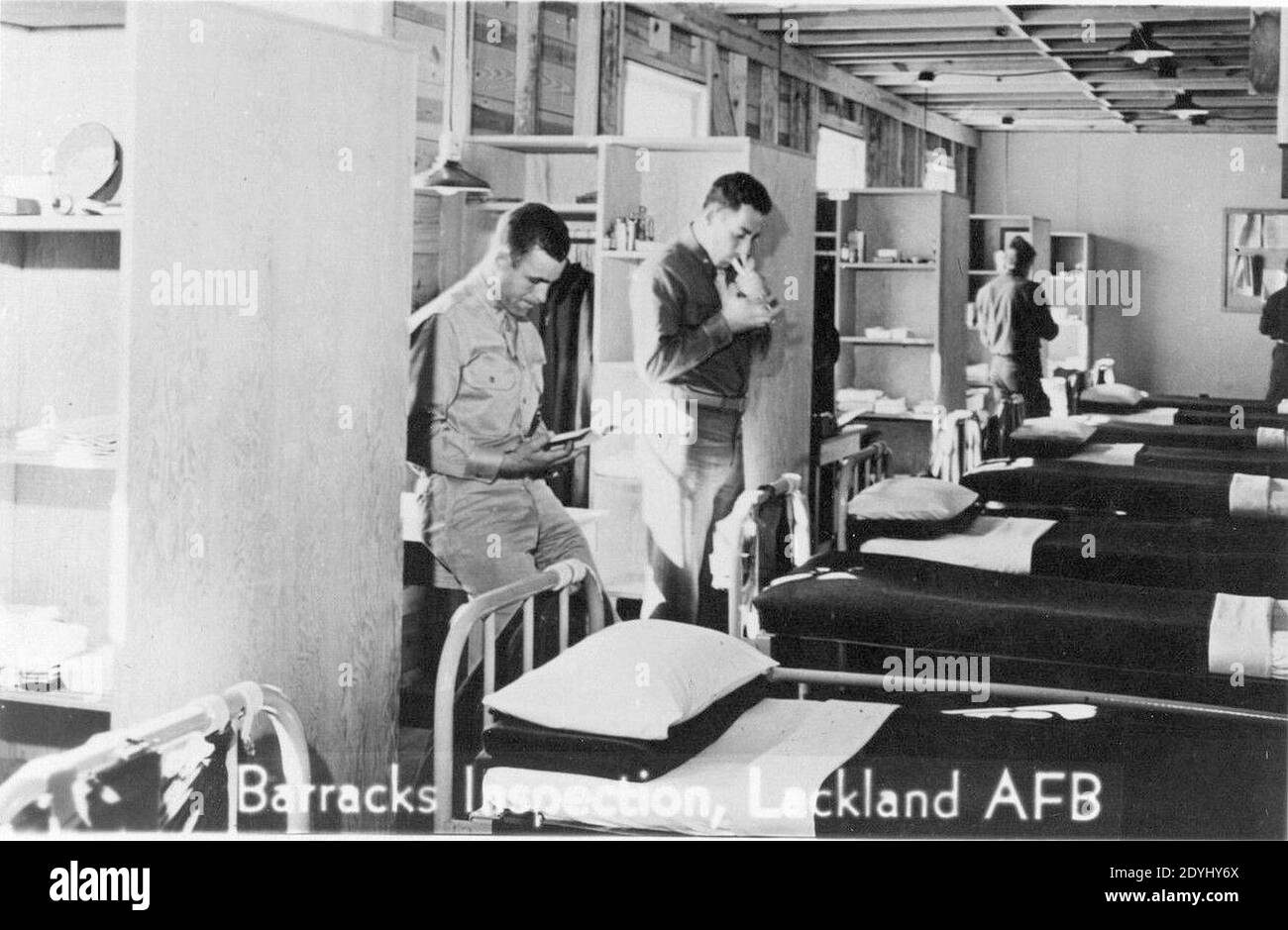 Lackland Air Force Base - World War II Barracks Inspection Stock Photo ...