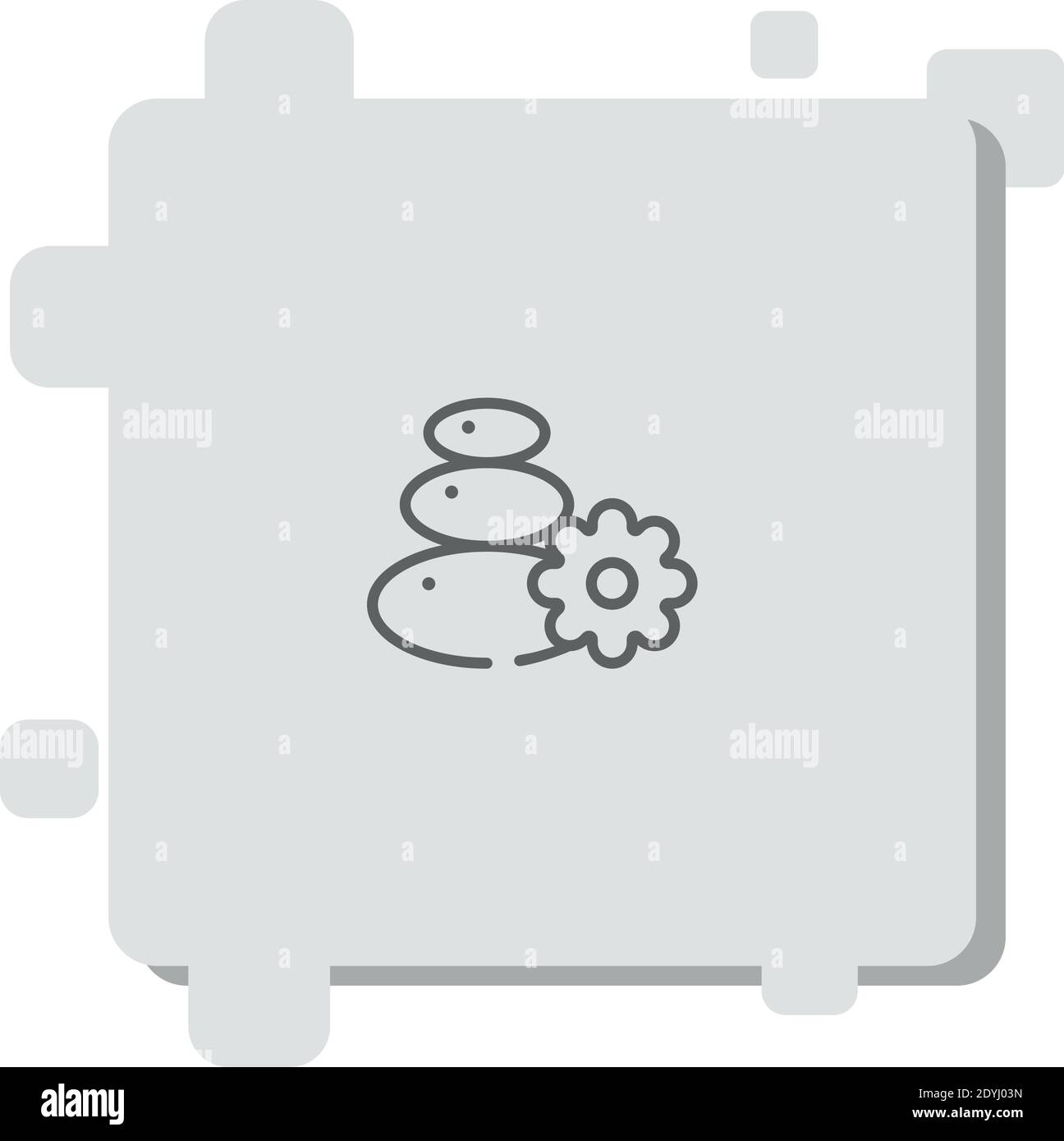 hot stones vector icon modern simple vector illustration Stock Vector ...