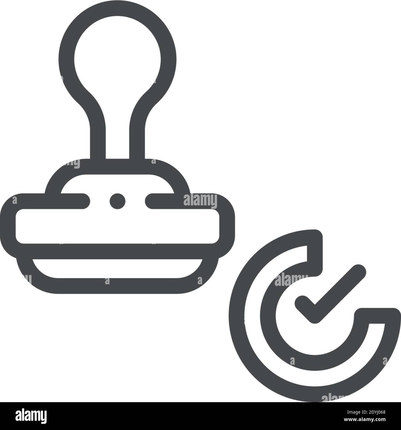 stamped vector icon modern simple vector illustration Stock Vector ...