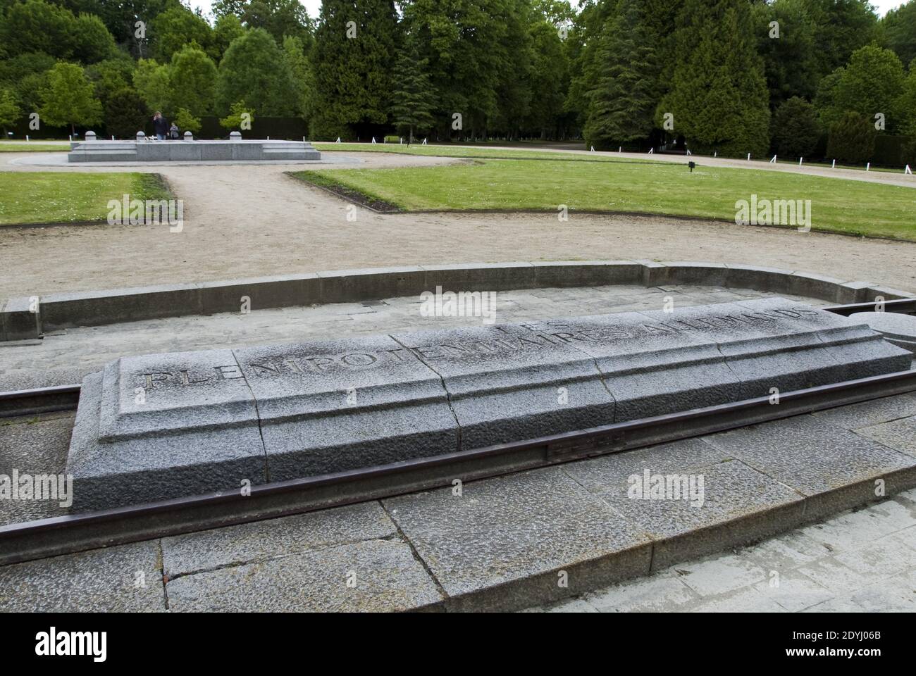 The spot where the German's railway carriage parked during the signing ...