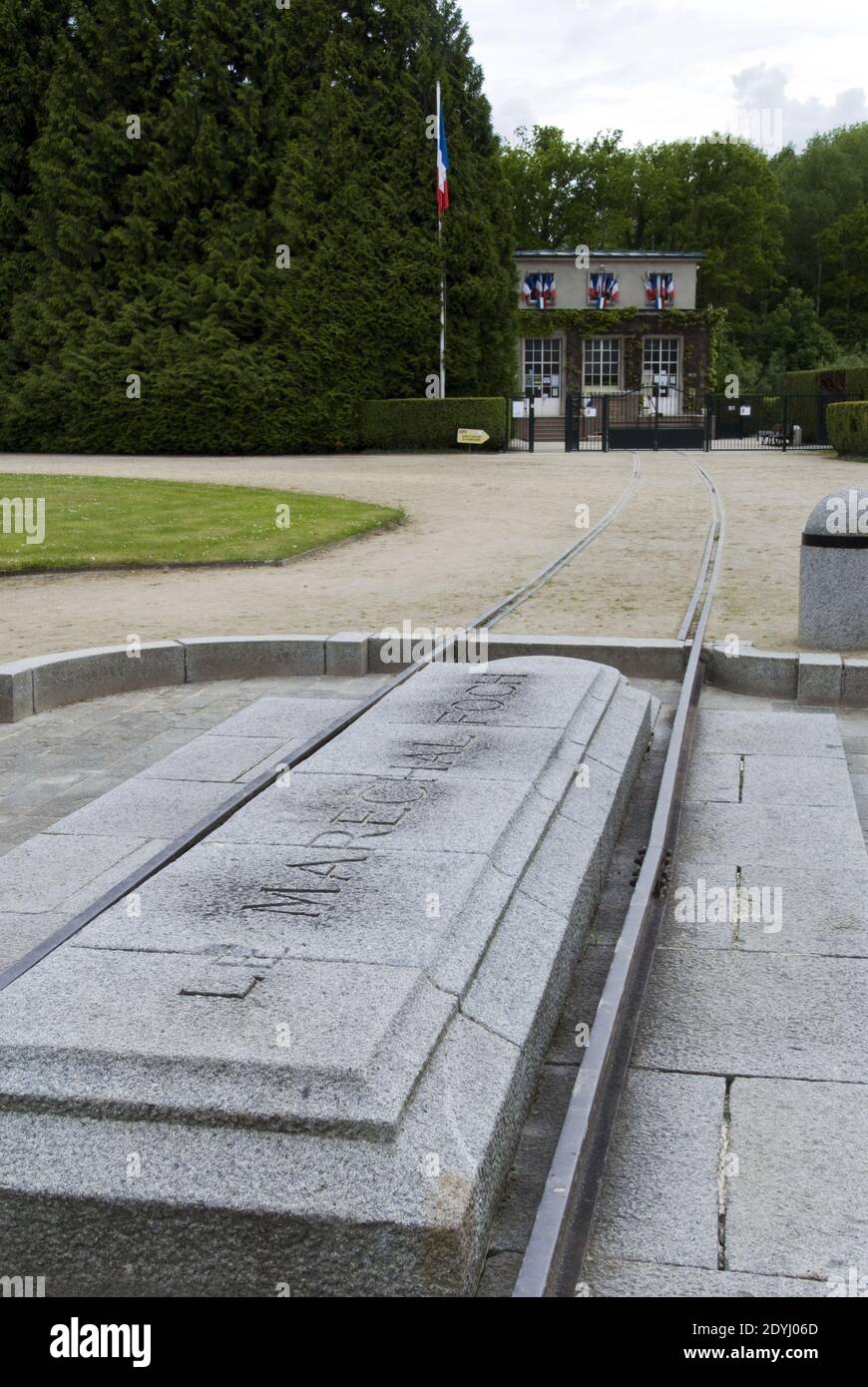 Site where the French commander's (Marshall Foch) railway car was ...