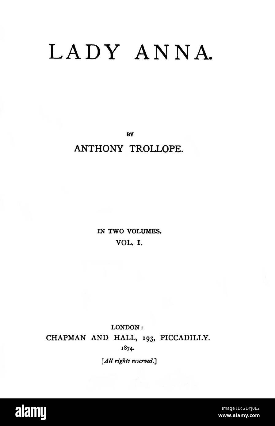 Lady Anna 1st Stock Photo - Alamy