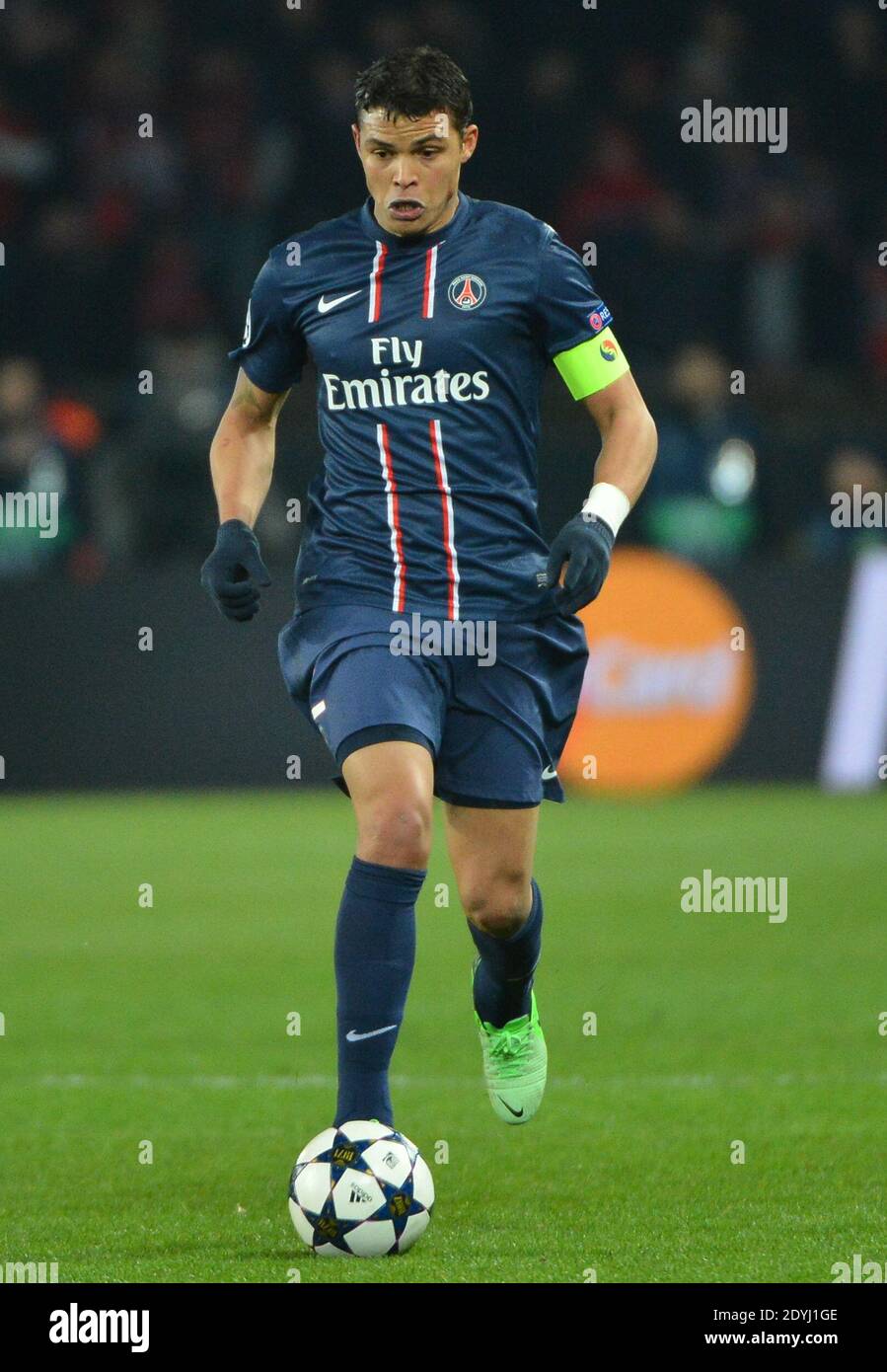 PSG's Thiago Silva during the UEFA Champions League Quarter-Final First ...