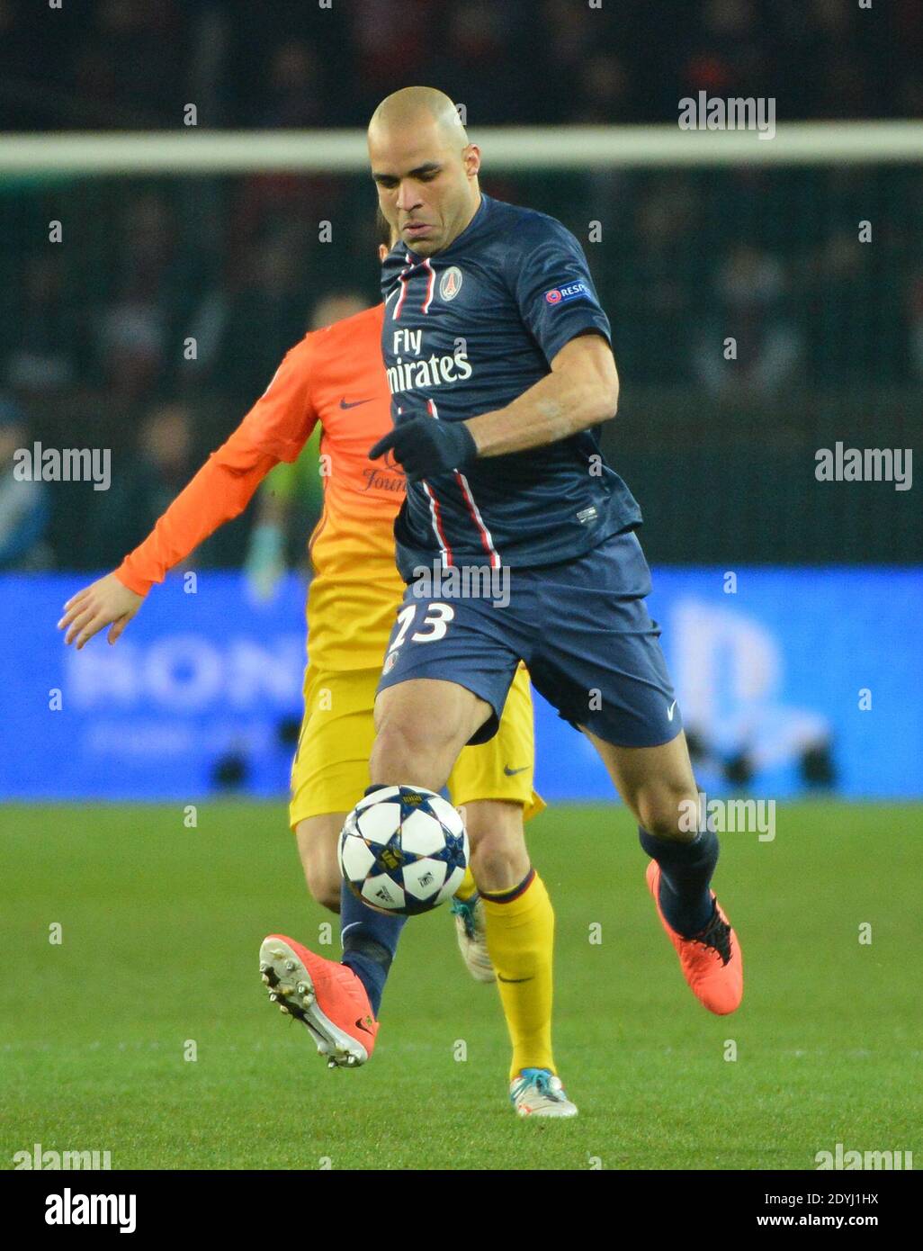 PSG's Alex during the UEFA Champions League Quarter-Final First Leg ...