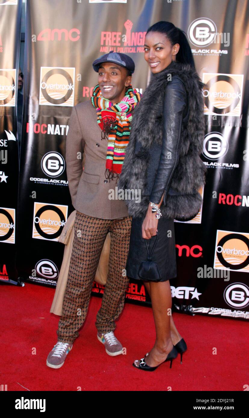 Marcus Samuelssonn and Mya Samuelsson attend the "Free Angela and All ...