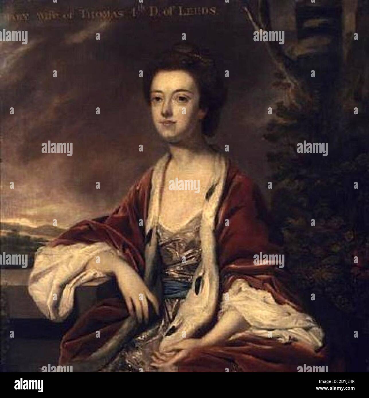 Lady Mary - Duchess of Leeds - 1760 Stock Photo - Alamy