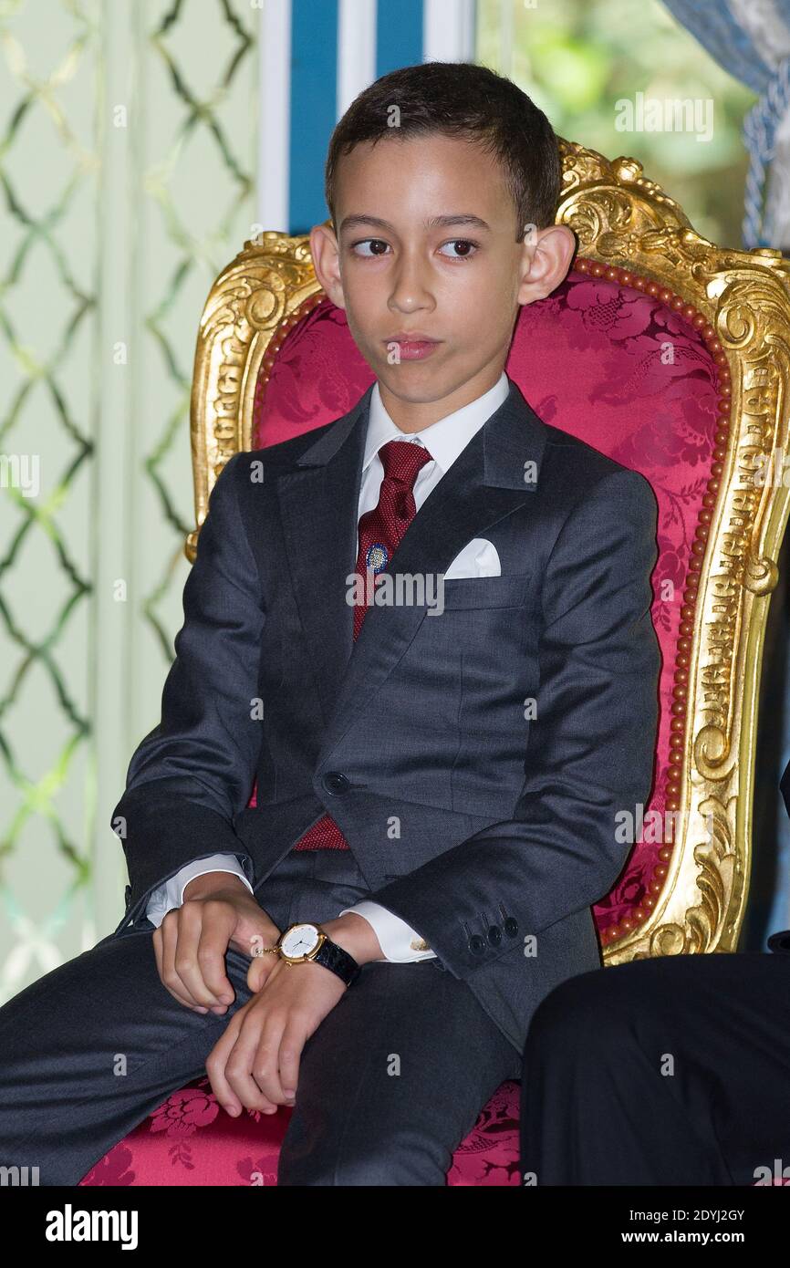 Crown Prince Moulay El Hassan attends the Signing Ceremony at the king ...