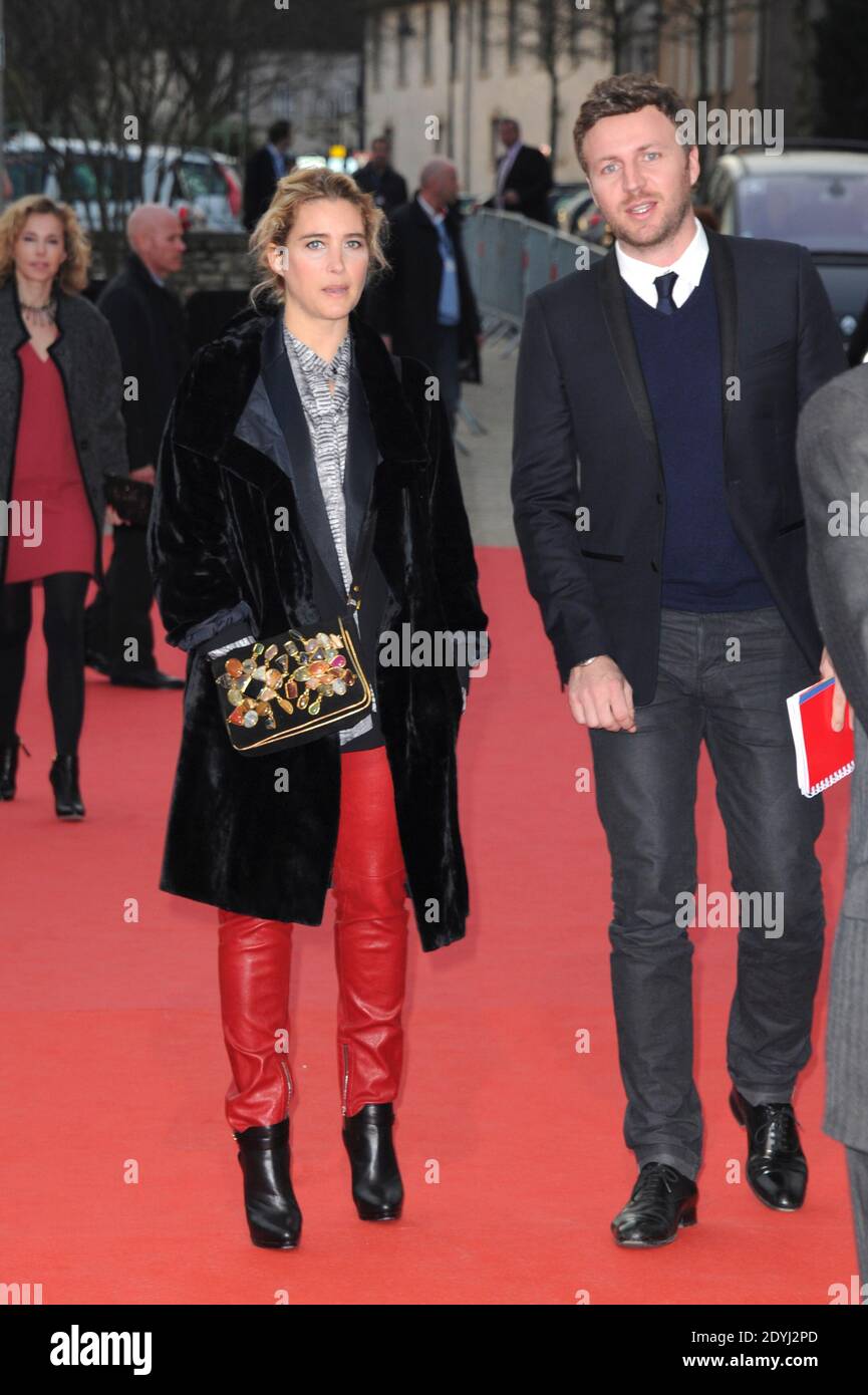 Vahina Giocante (wearing Antik Batik) and Gregory Caulier attending the ...