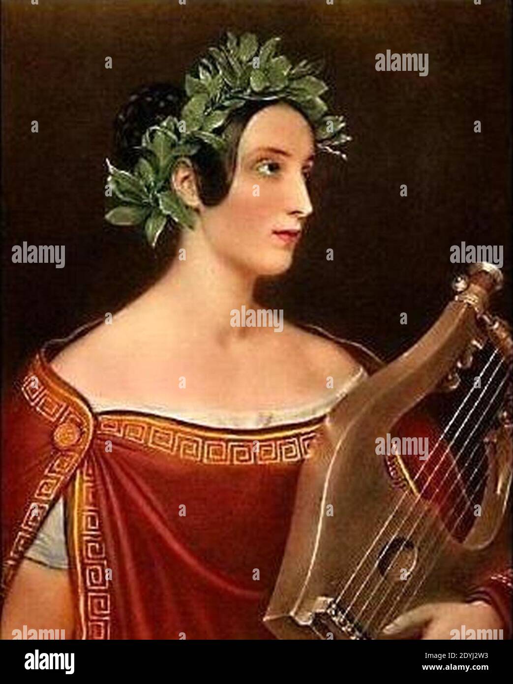 Lady Theresa Spence as Sappho by Joseph Stieler 1837 Stock Photo - Alamy