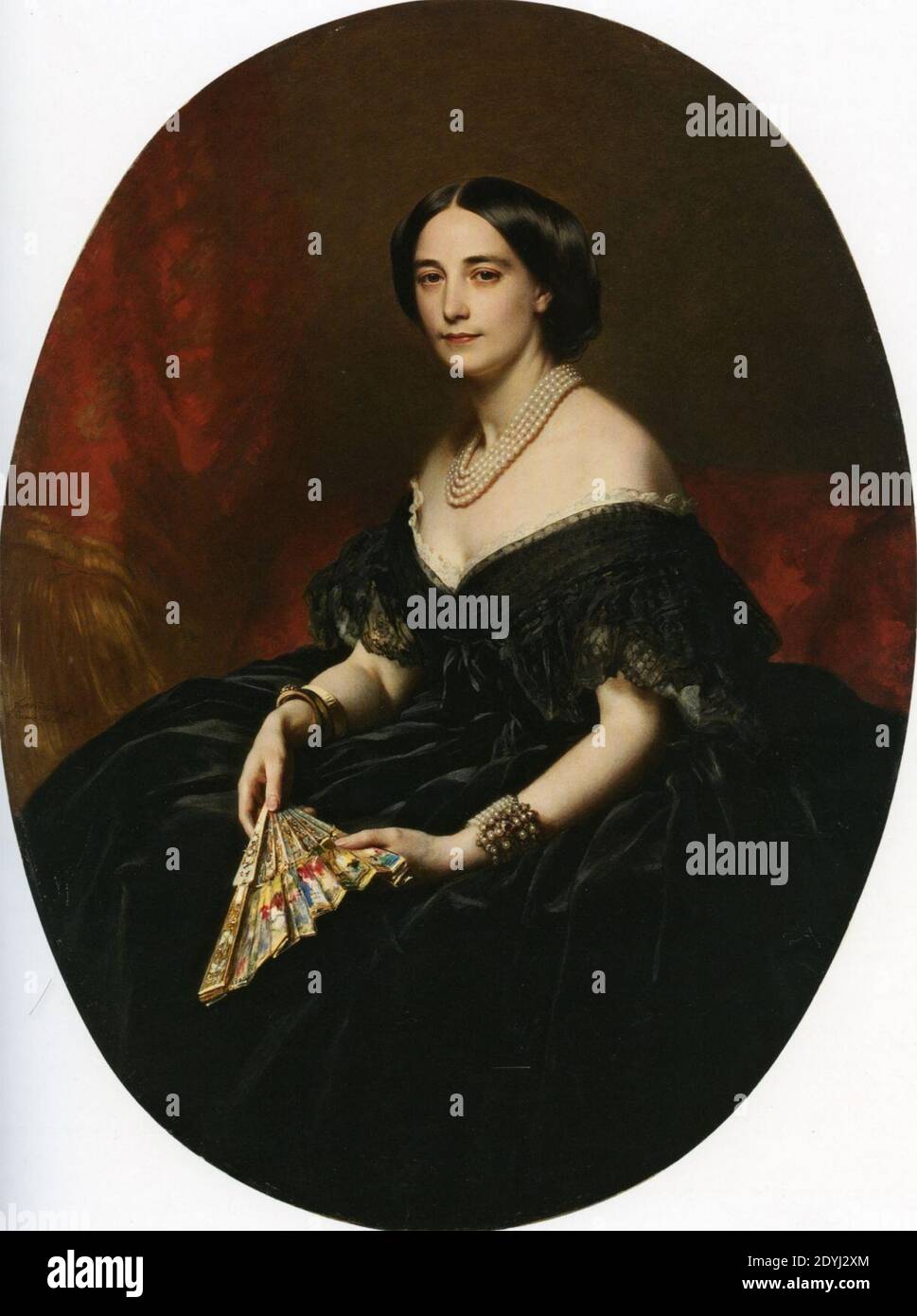 Lady With A Fan High Resolution Stock Photography and Images - Alamy