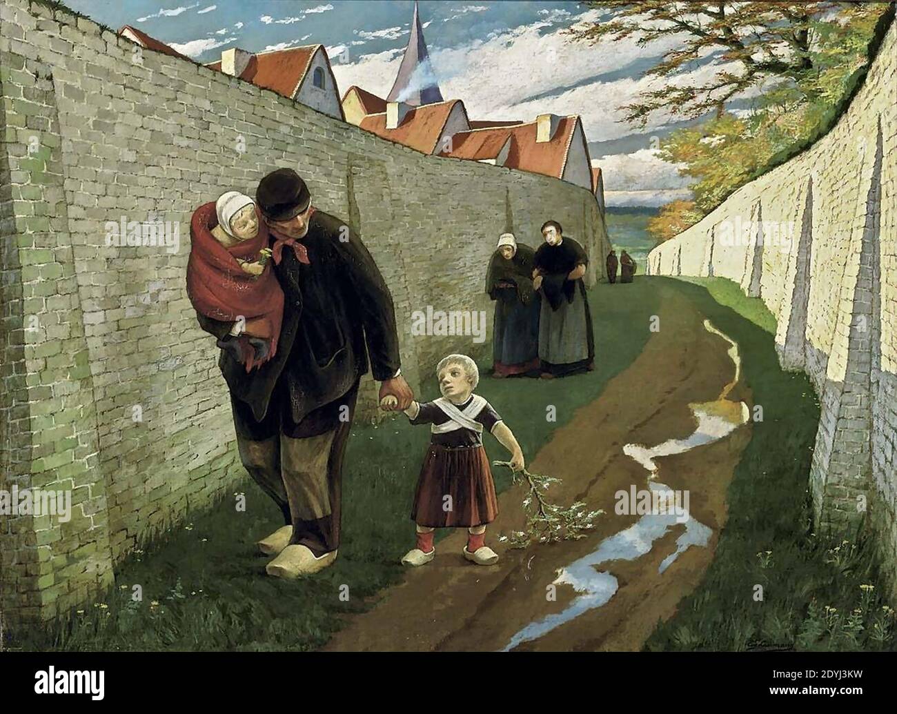 Laermans, L'Ornière - Het karrenspoor, 1899 Stock Photo - Alamy