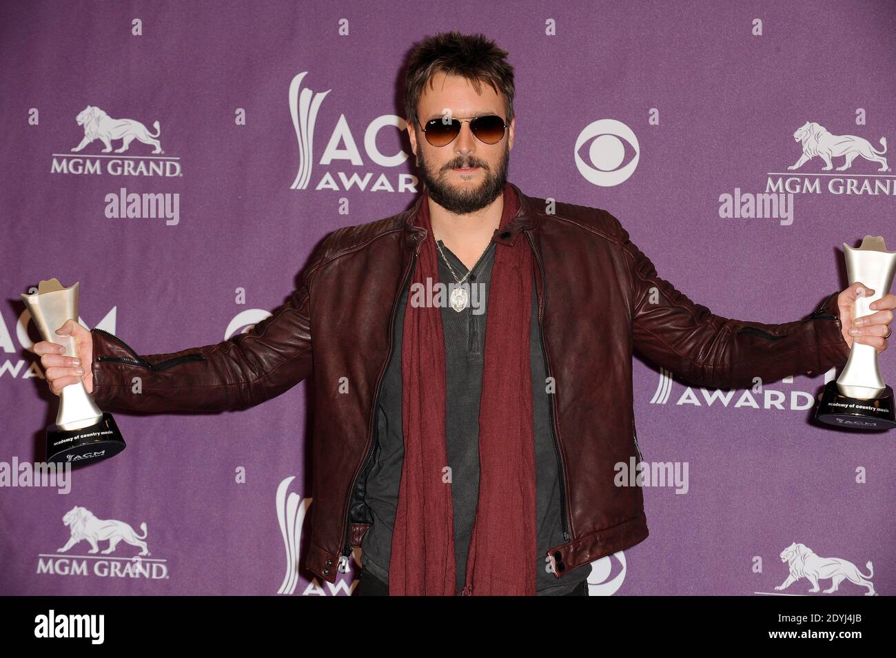Eric Church poses in the Press Room of the 48th Annual Academy of ...