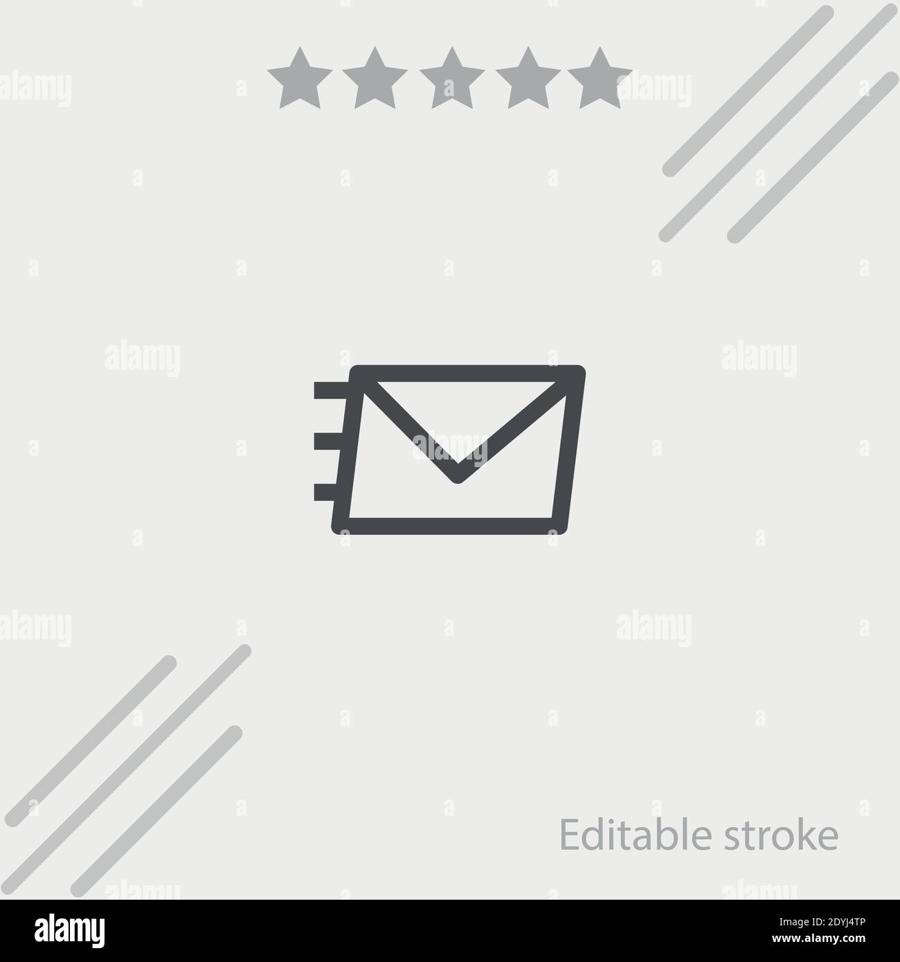 mail vector icon modern simple vector illustration Stock Vector Image ...