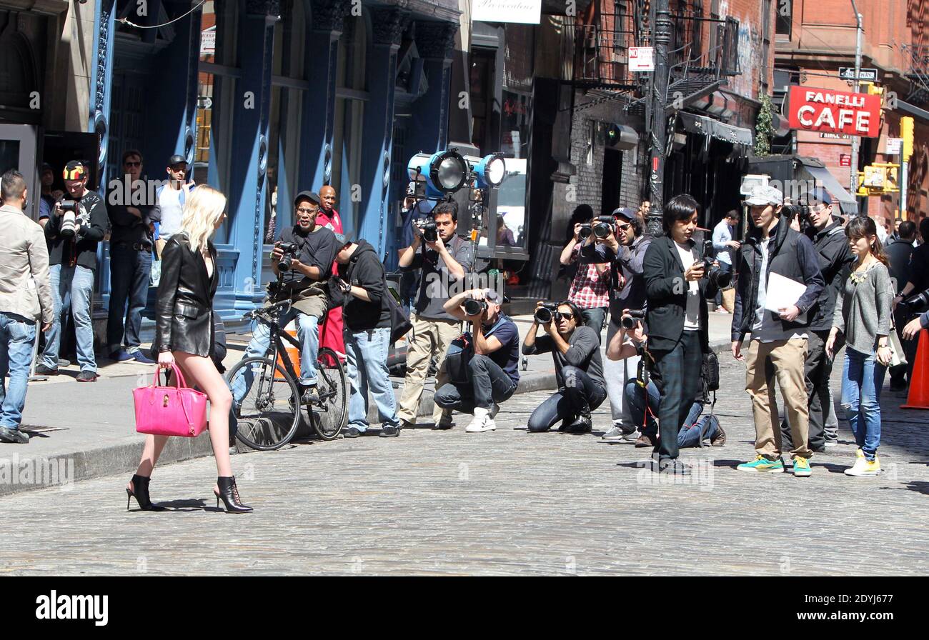 U.S actress/musician Taylor Momsen shoots a music video with Japanese ...