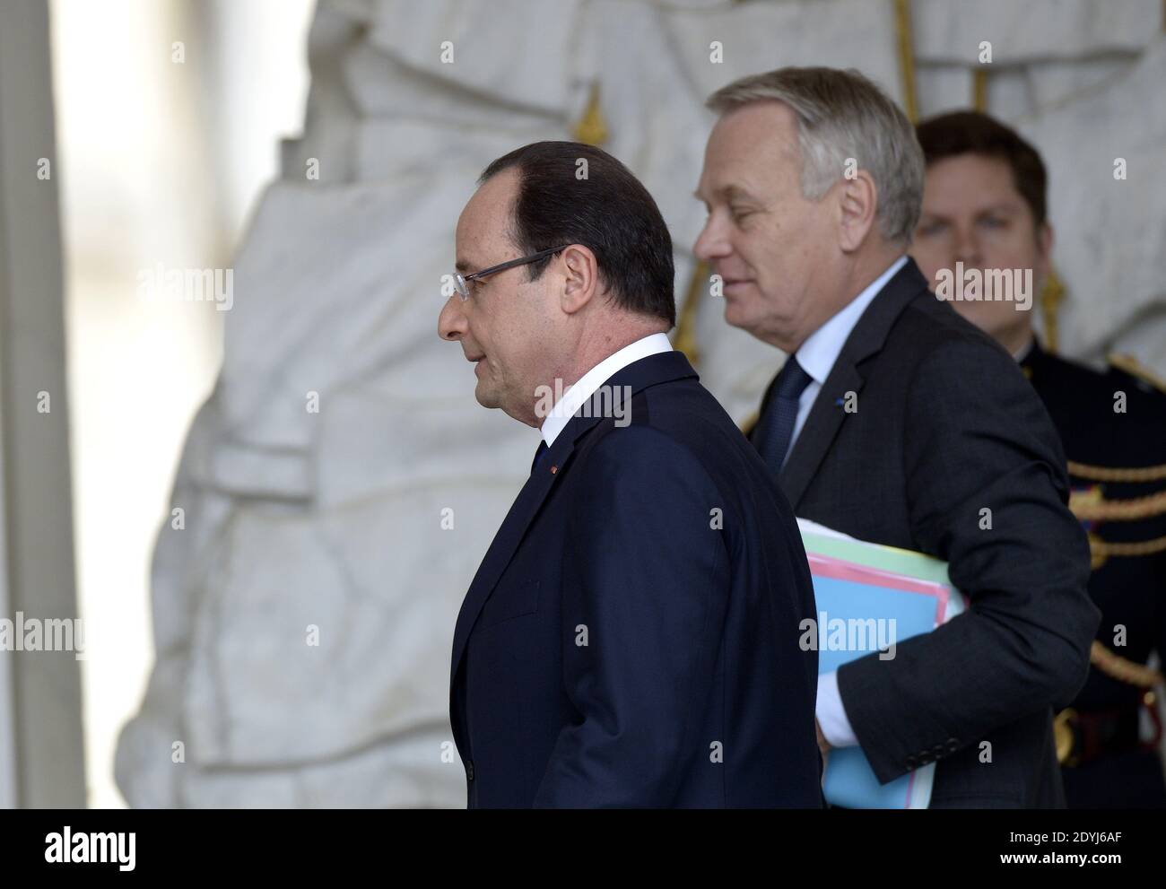 French President Francois Hollande and Prime Minister Jean-Marc Ayrault ...