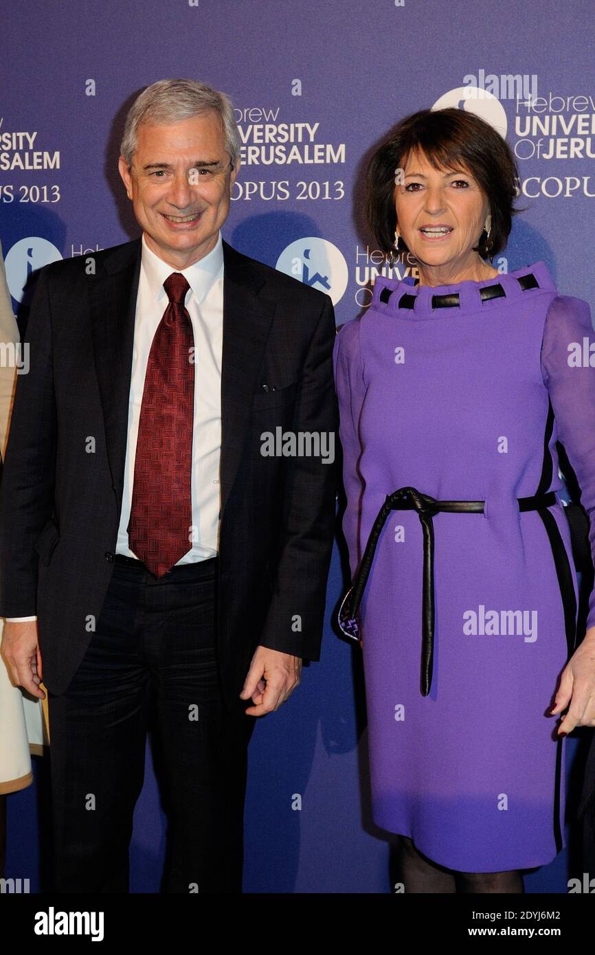 Claude Bartolone, Martine Dassault attending the 'Scopus Awards' 2013 ...