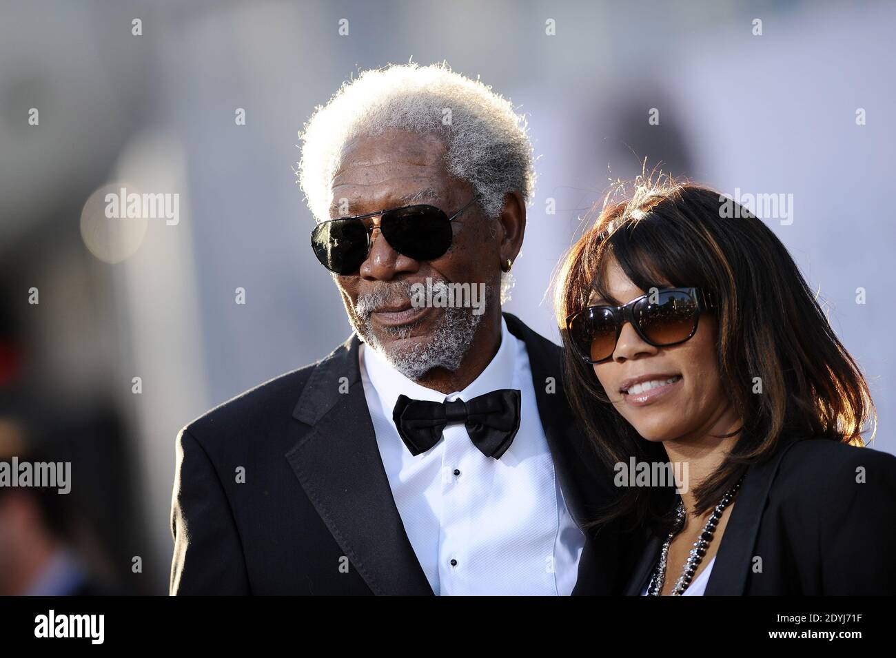 Morgan Freeman and daughter Morgana attend the "Oblivion" Premiere at ...