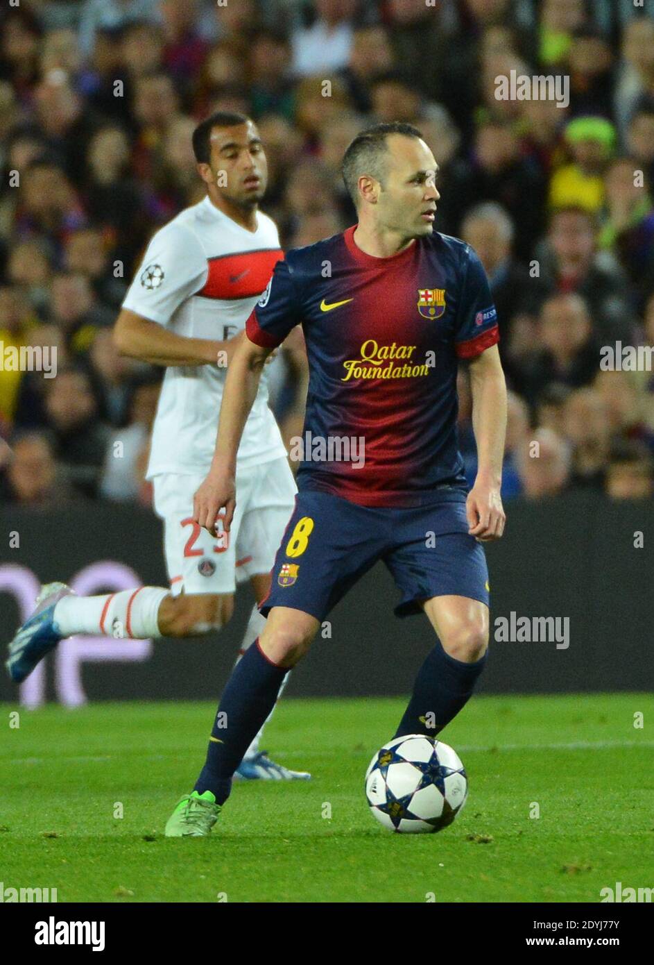Barcelona's Andres Iniesta during the UEFA Champions League Quarter ...