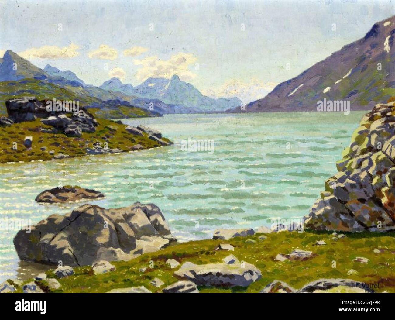 Lago Bianco Am Berninapass Stock Photo - Alamy