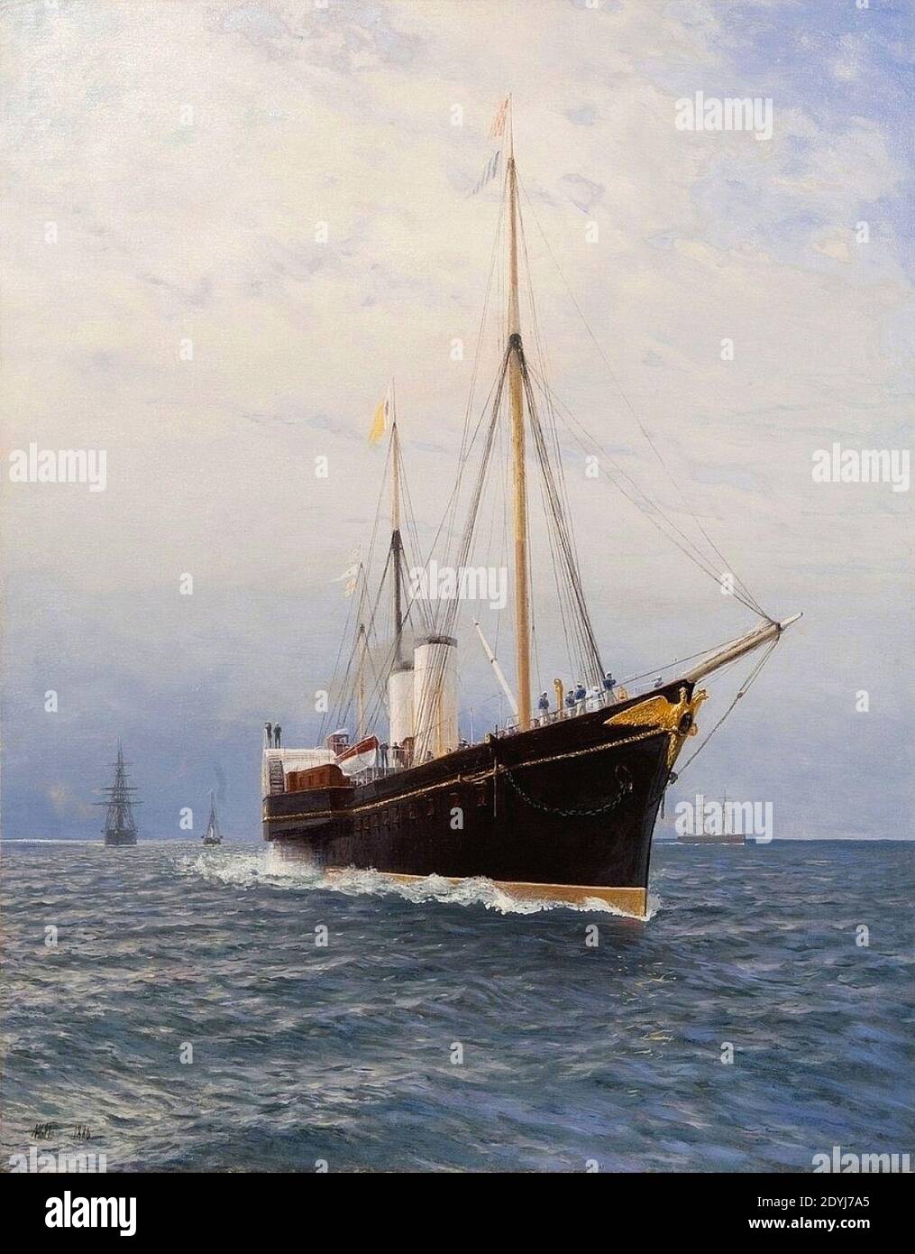 Lagorio Lev Imperatorskaya yakhta Derzhava Stock Photo - Alamy