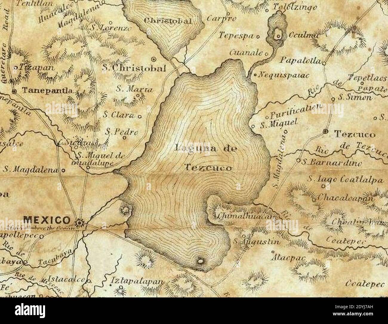 Lago de Texcoco Stock Photo - Alamy