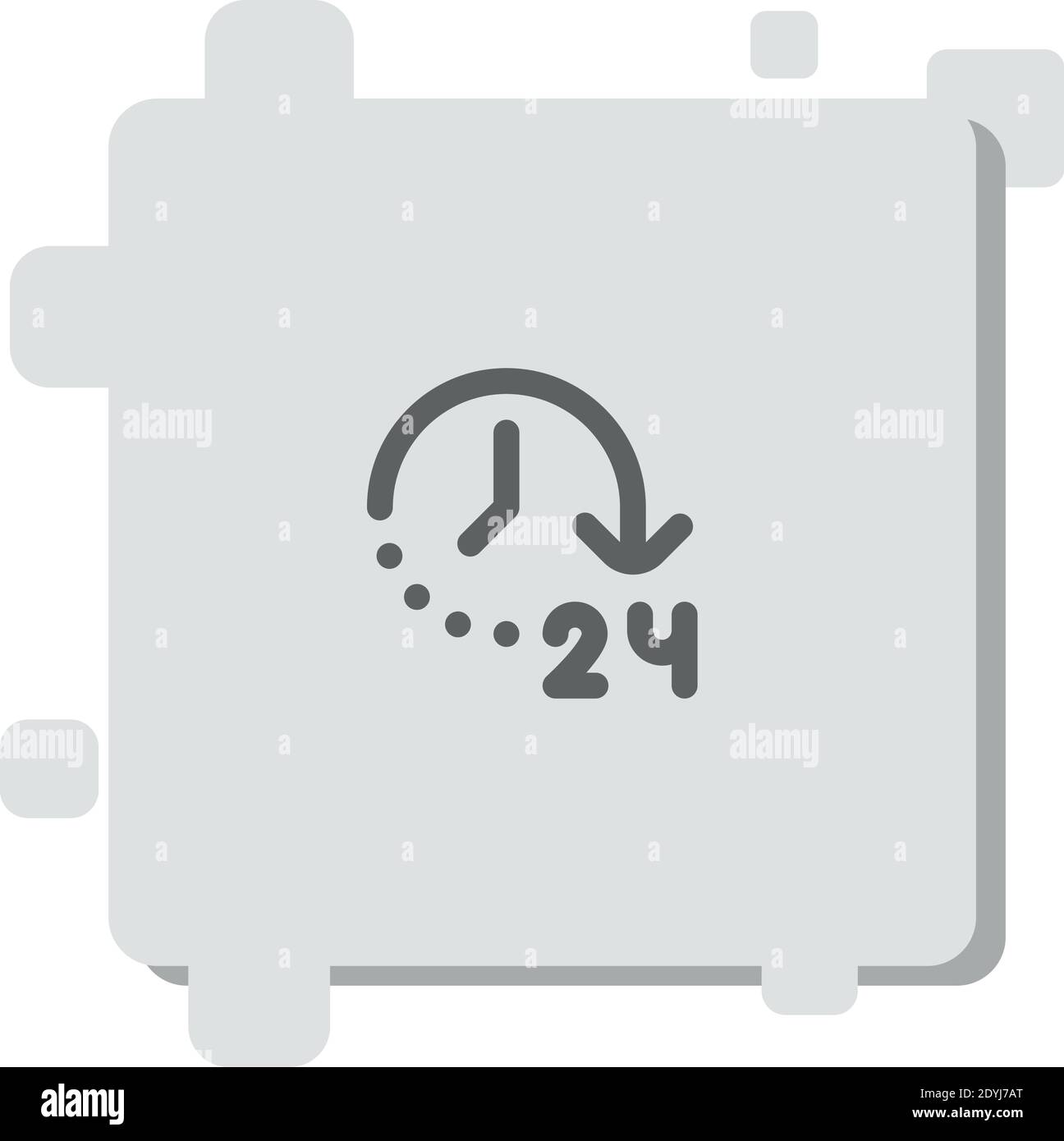 hours vector icon modern simple vector illustration Stock Vector Image ...