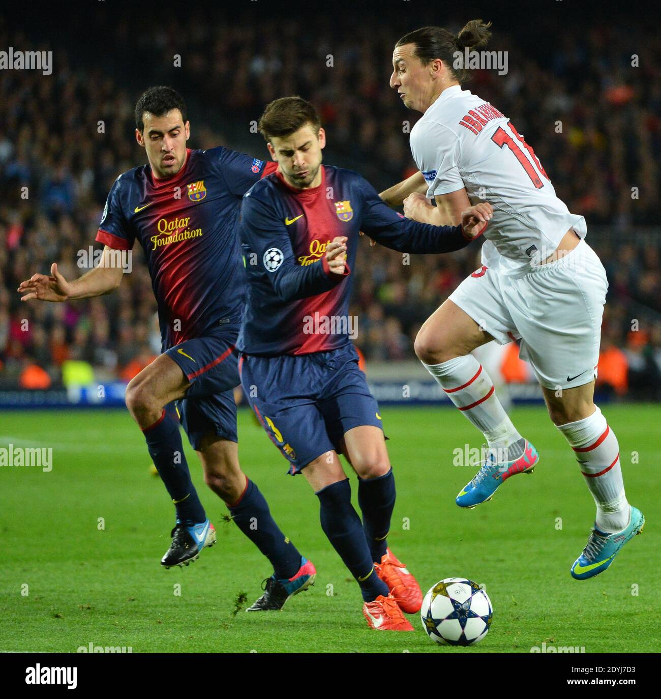 Camp nou barcelonas gerard pique hi-res stock photography and images ...