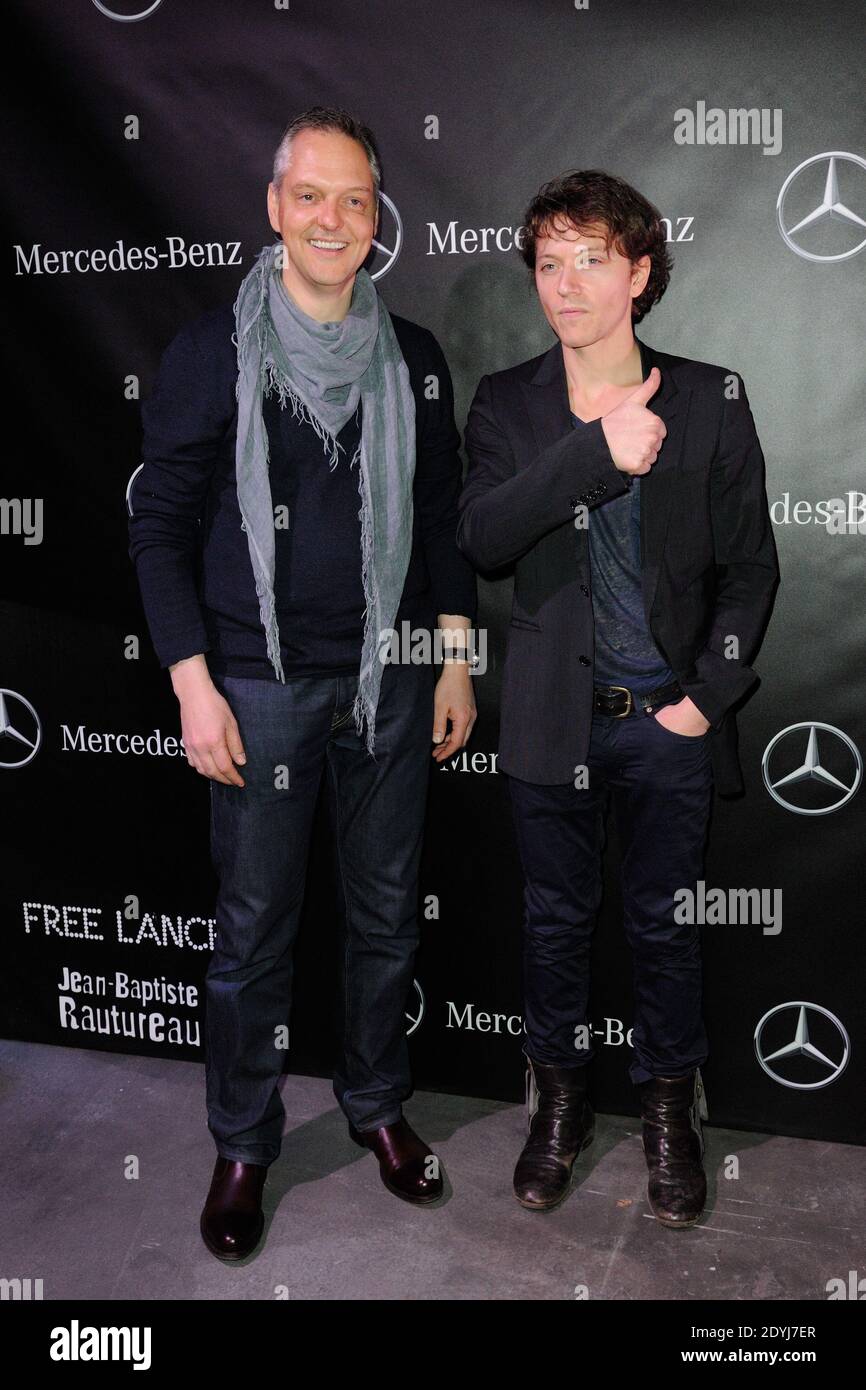 Raphael, Marc Langenbrinck attend the Mercedes-Benz Pop-up store ...
