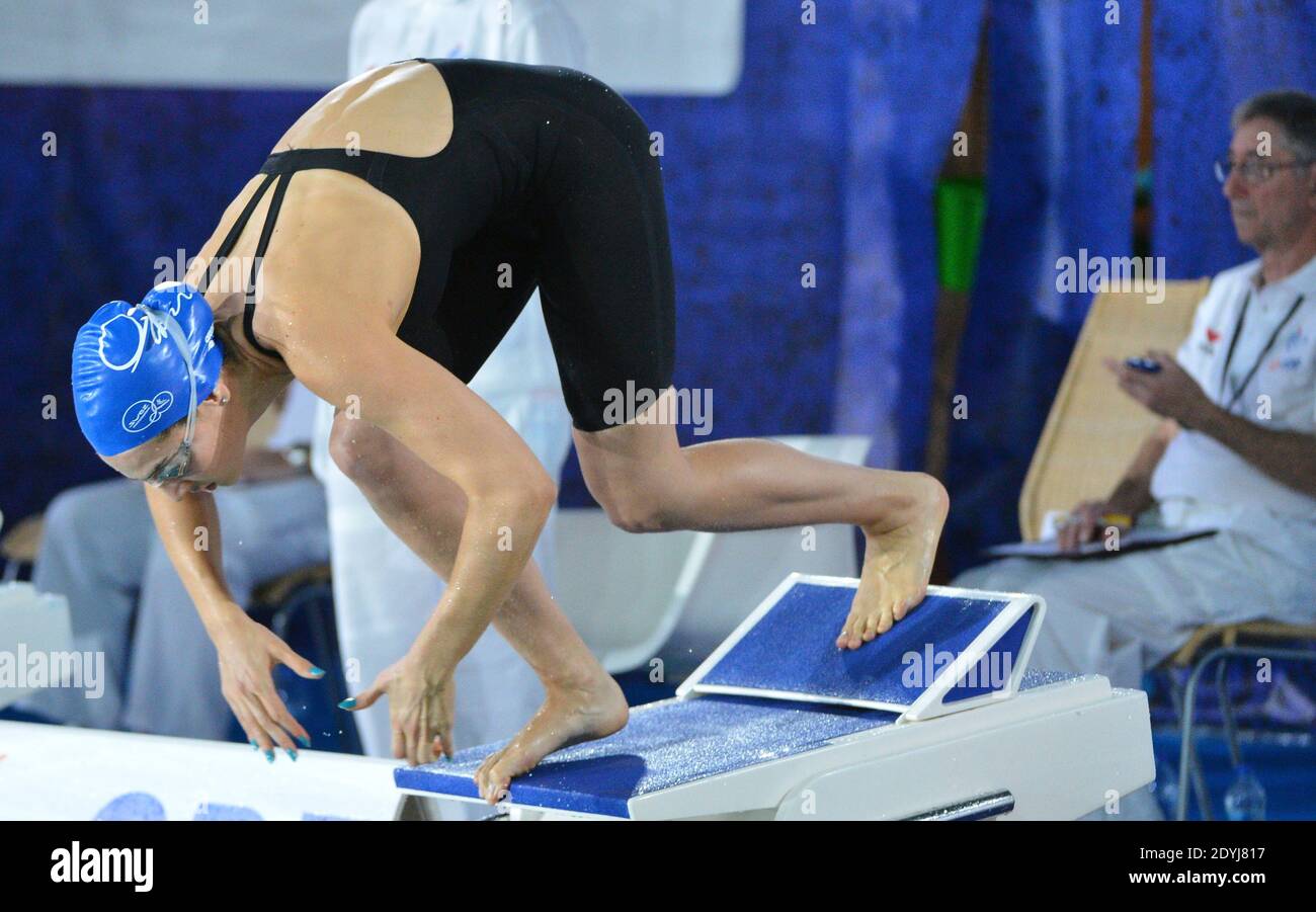 France's Lea Giraudon during the French Swimming Championships 2013, at ...